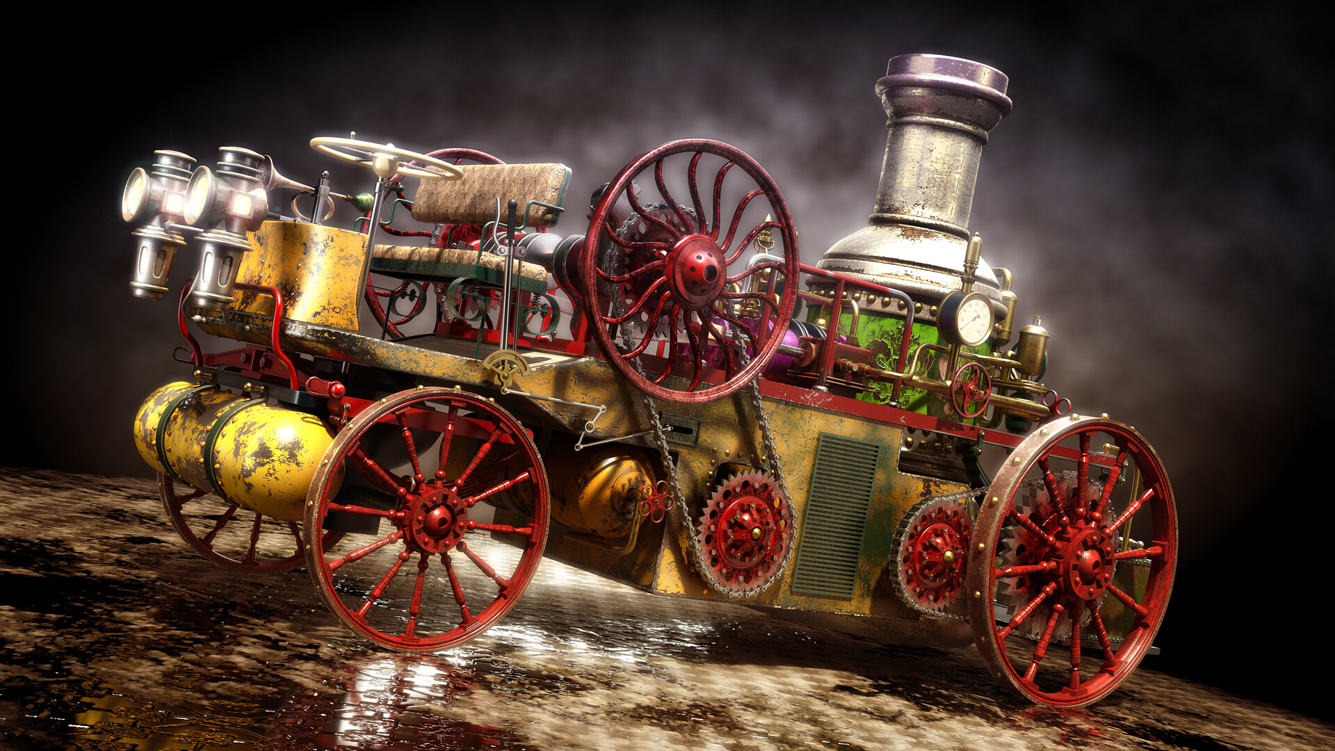 ArtStation - Steampunk sport car