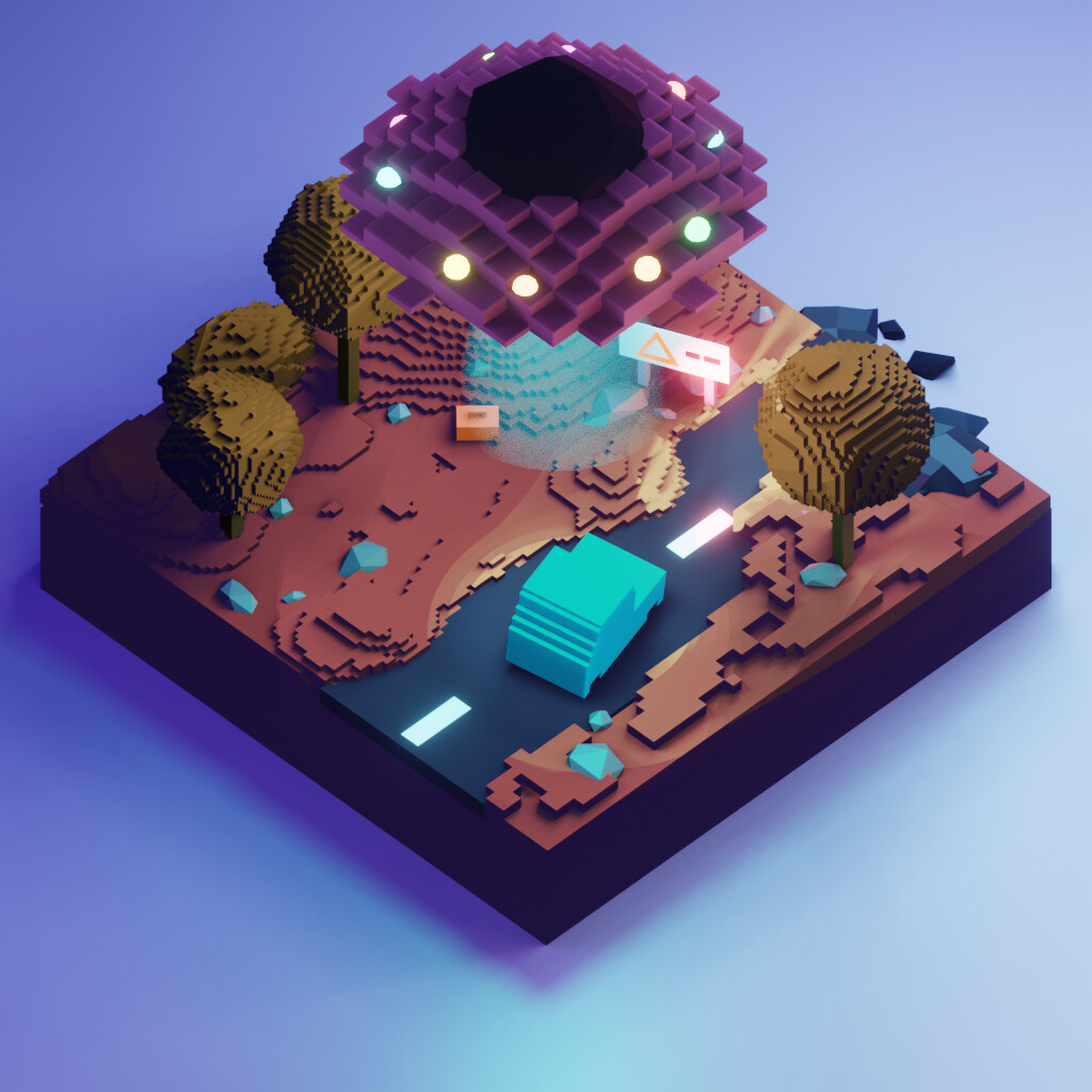 ArtStation - Stylized 3D Art - Blender (read the description)