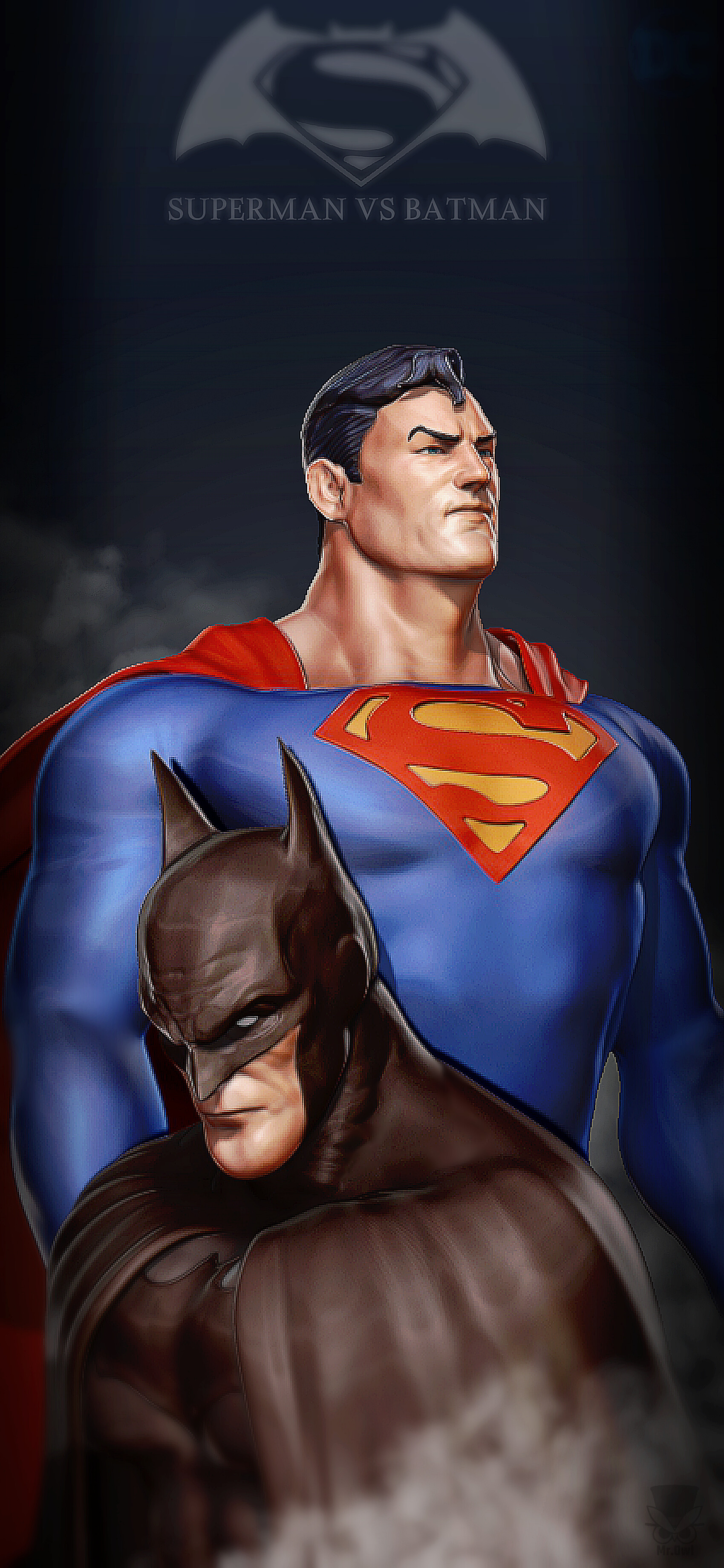 ArtStation - superman vs batman fan art, Mr. Owl
