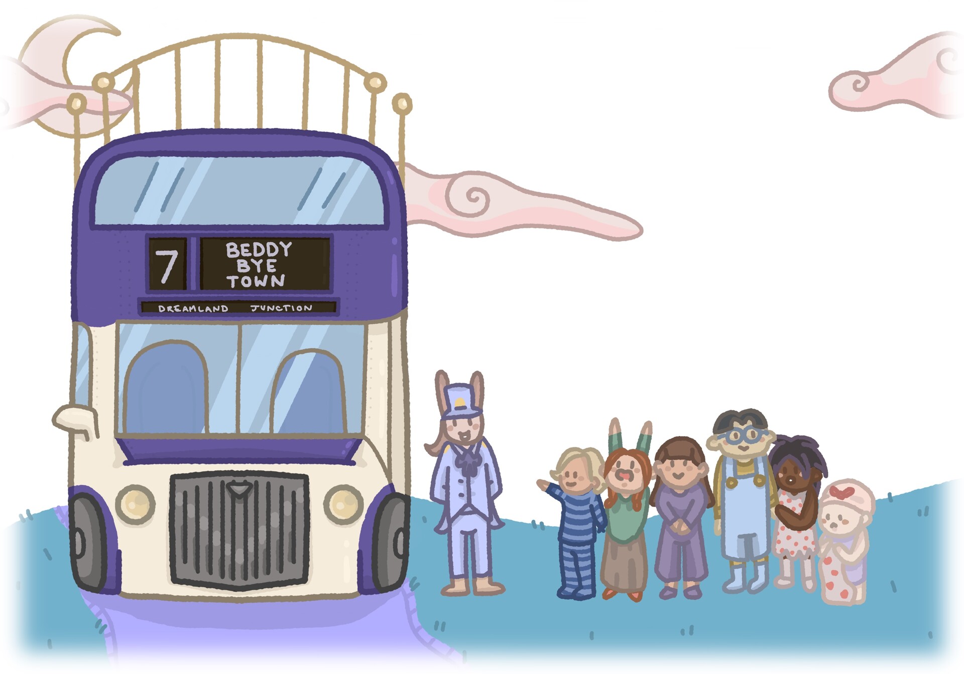 Georgie - Illustrated Children's Book - The Beddy-Bye Bus