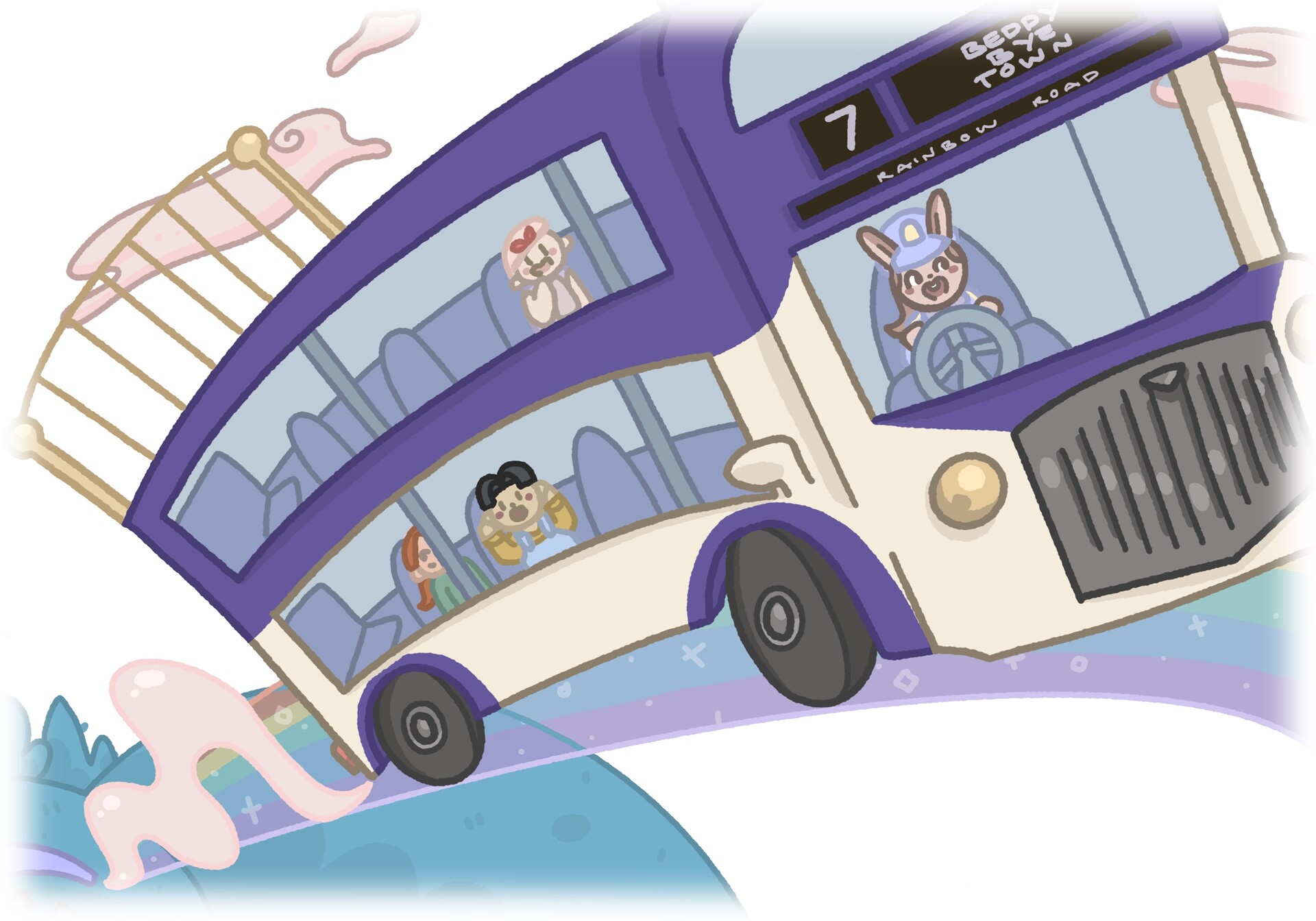 Georgie - Illustrated Children's Book - The Beddy-Bye Bus