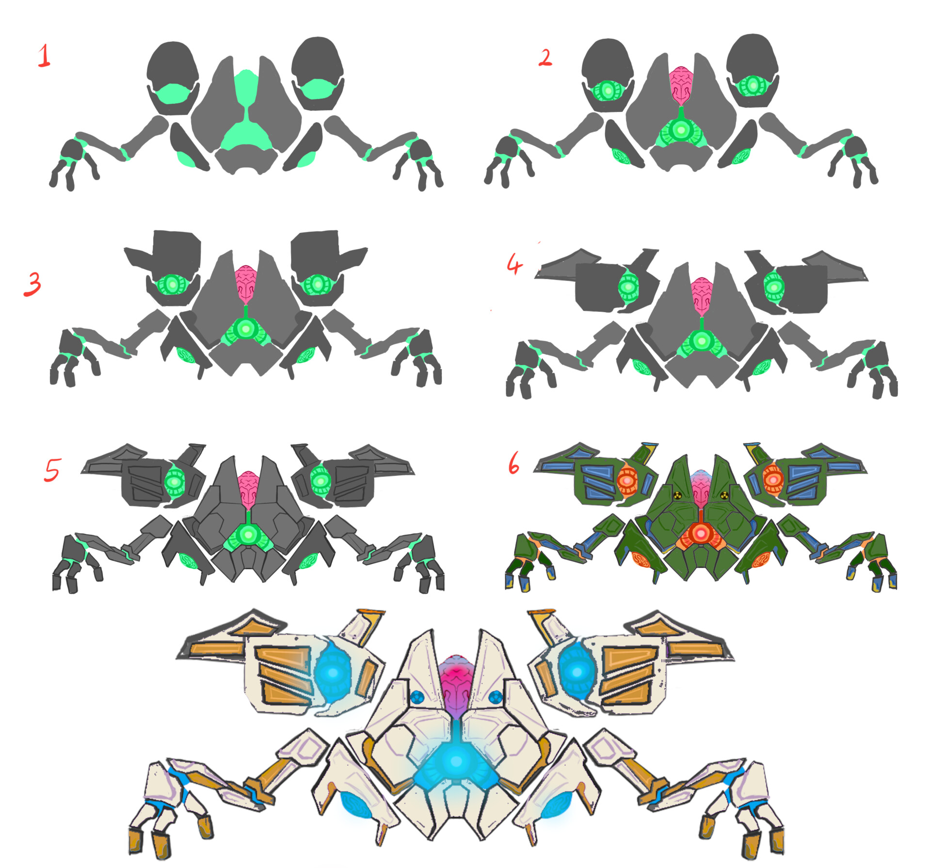 ArtStation - Alien Mecha Development