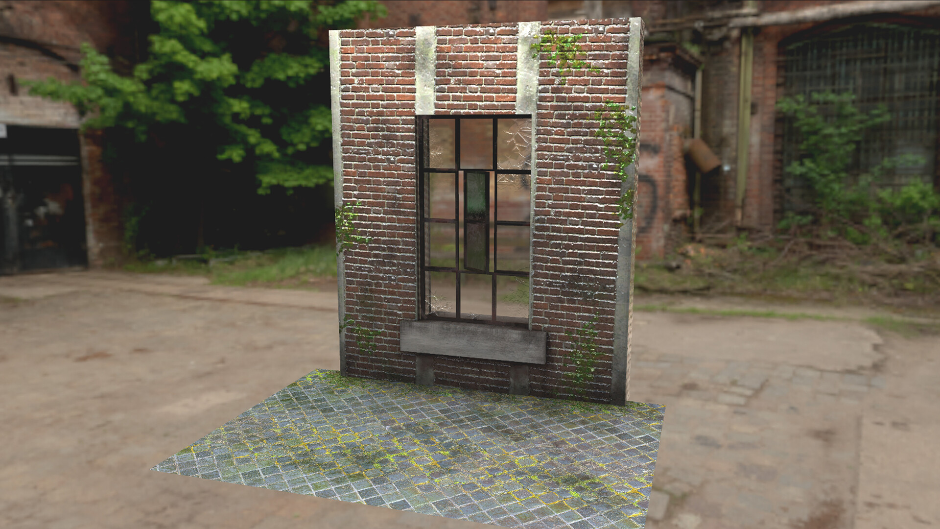 ArtStation - Old factory window