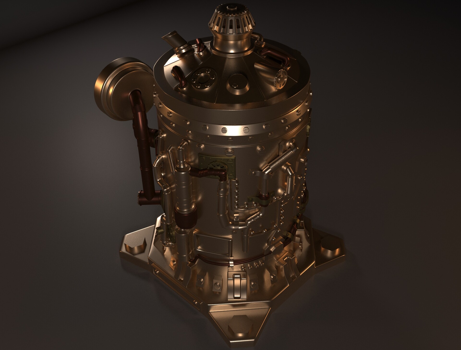 ArtStation - Steampunk kettle