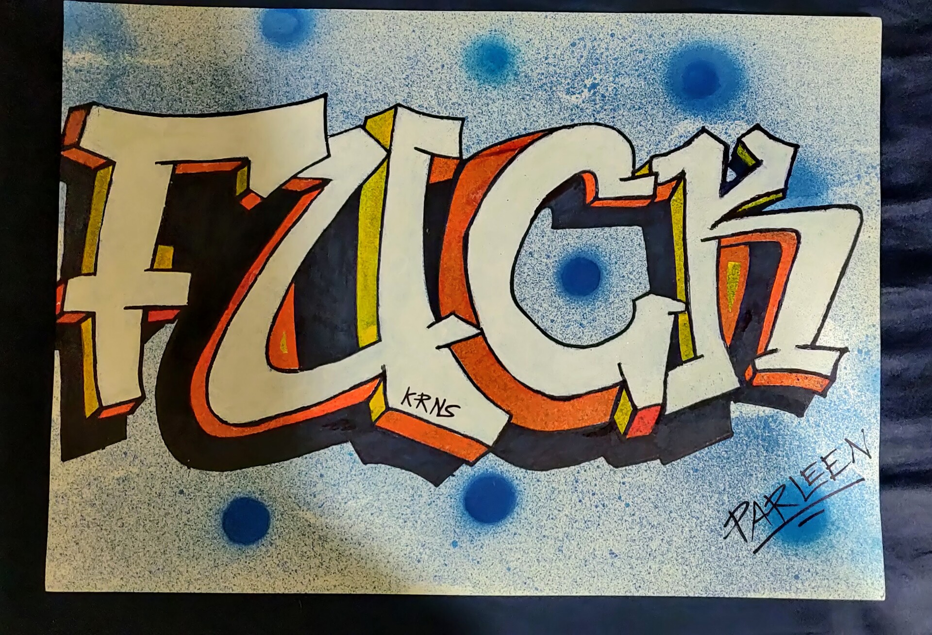 F Letter Graffiti