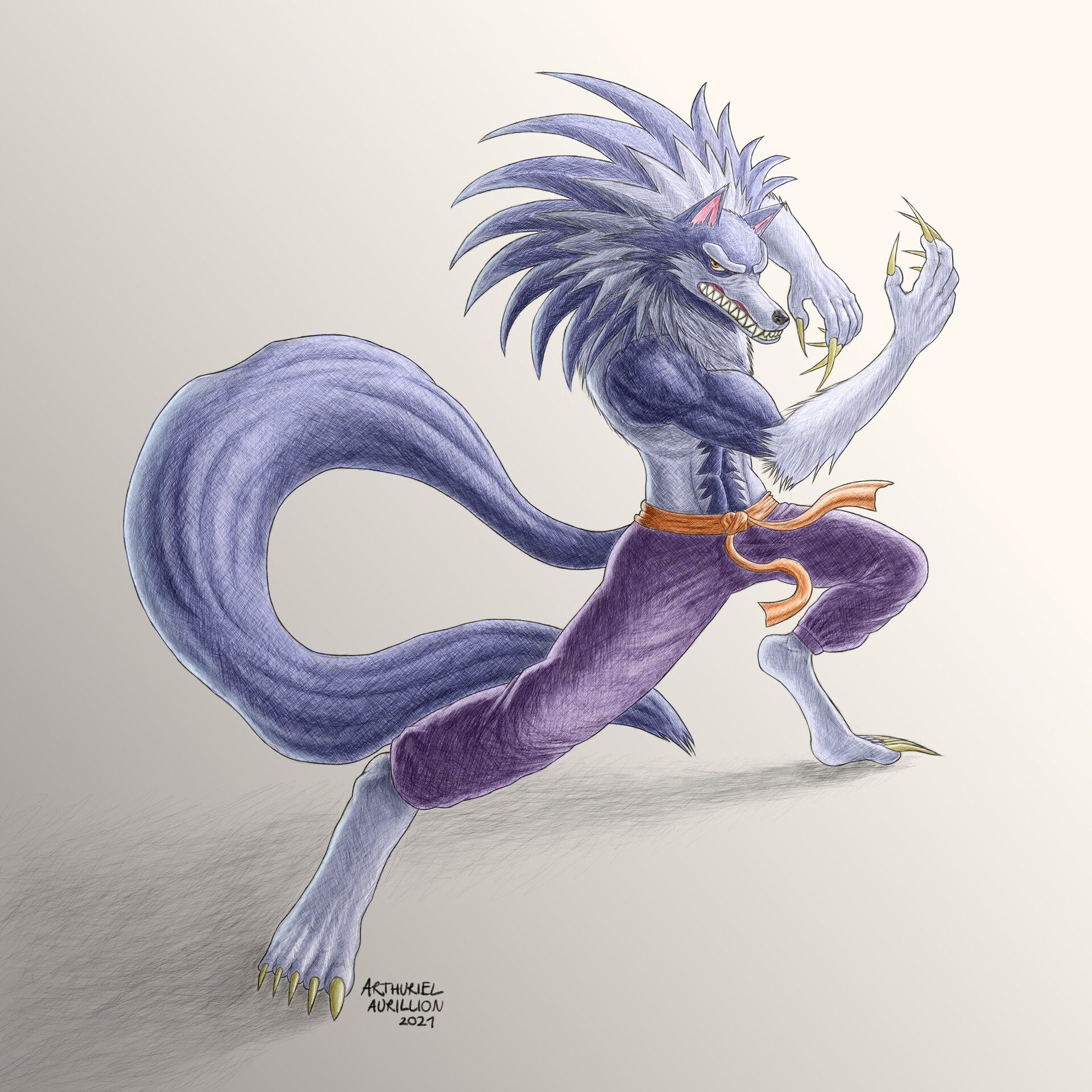 ArtStation - Jon Talbain (Gallon) from Darkstalkers