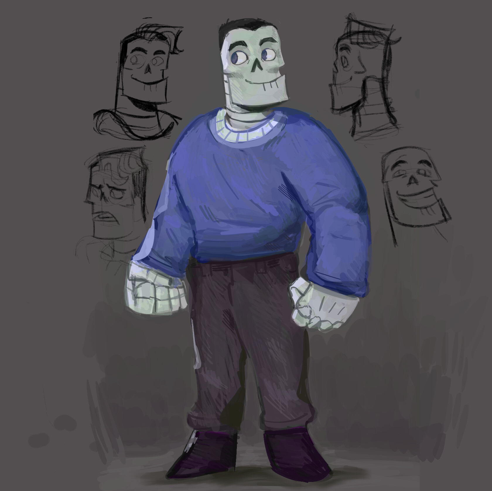 ArtStation - character named Buff. "RATTLE"