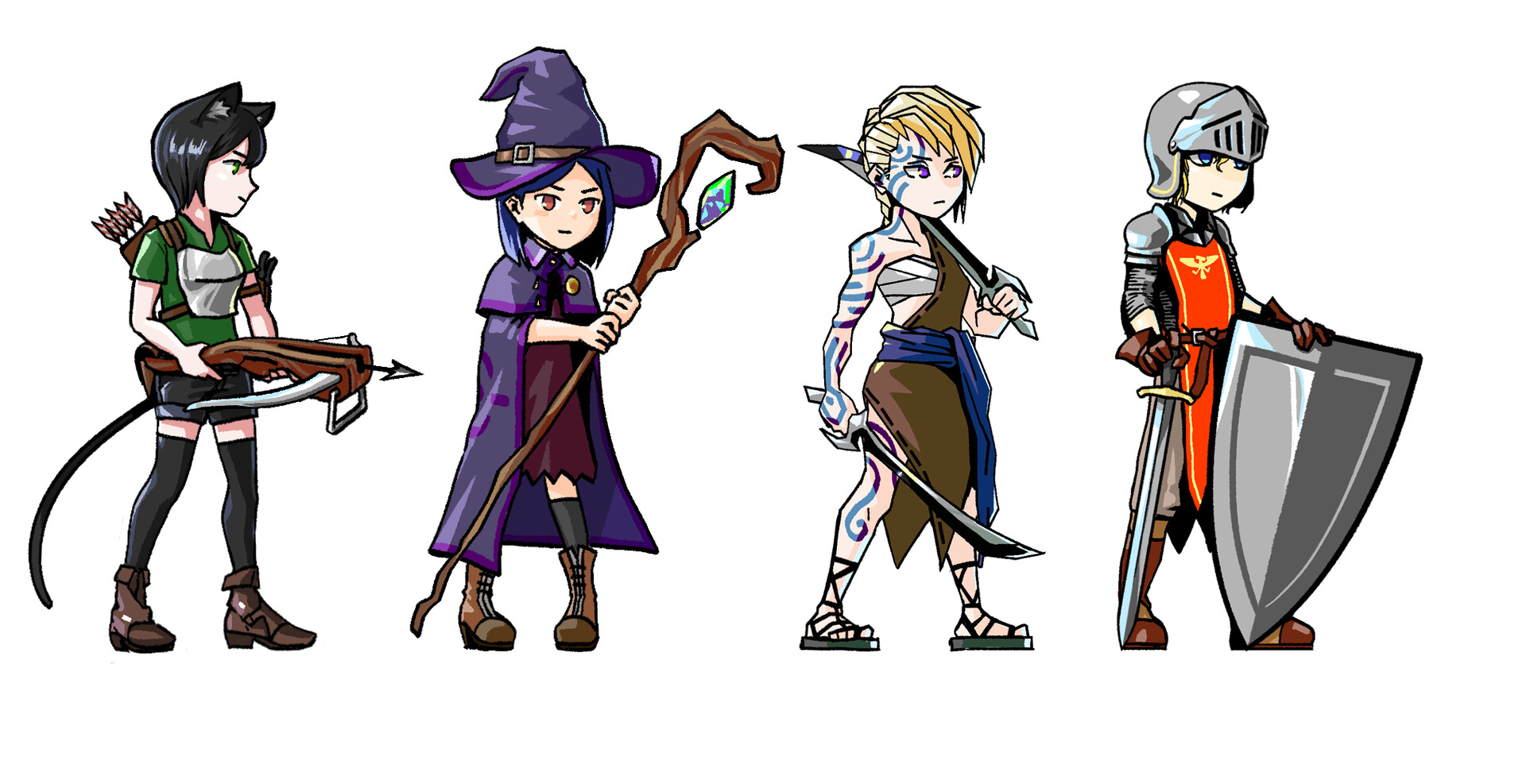 ArtStation - Character Design: SD Side-Scrolling-Game