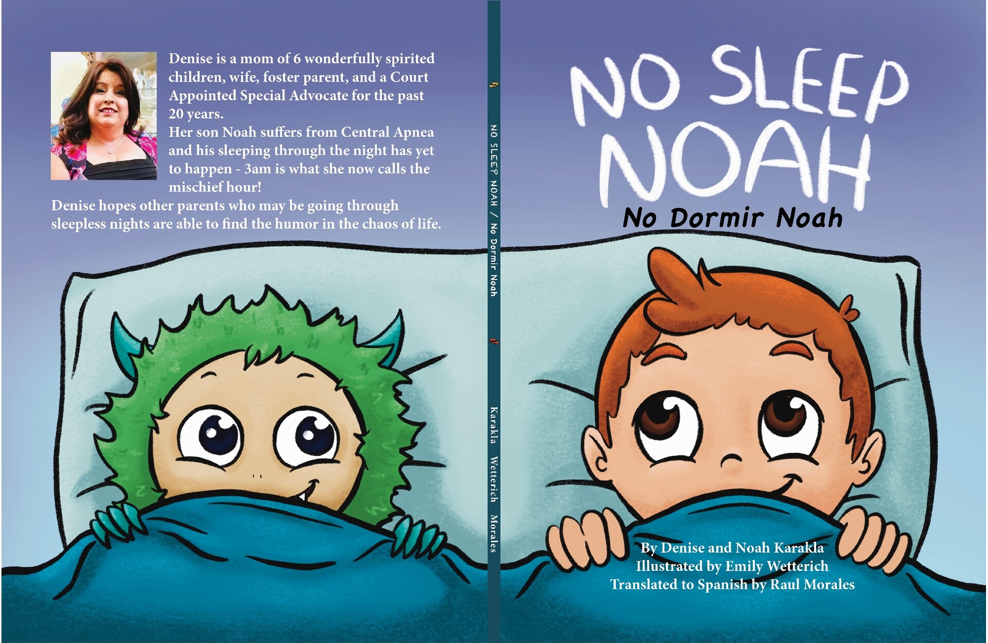 Emily Adele - "No Sleep Noah" Children's Book Pages and Cover Art