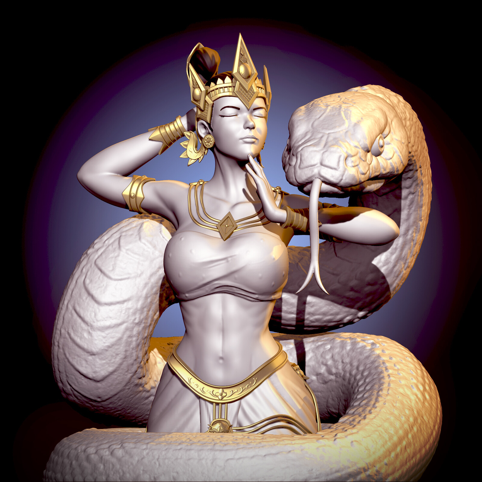 ArtStation - Snake girl fan art