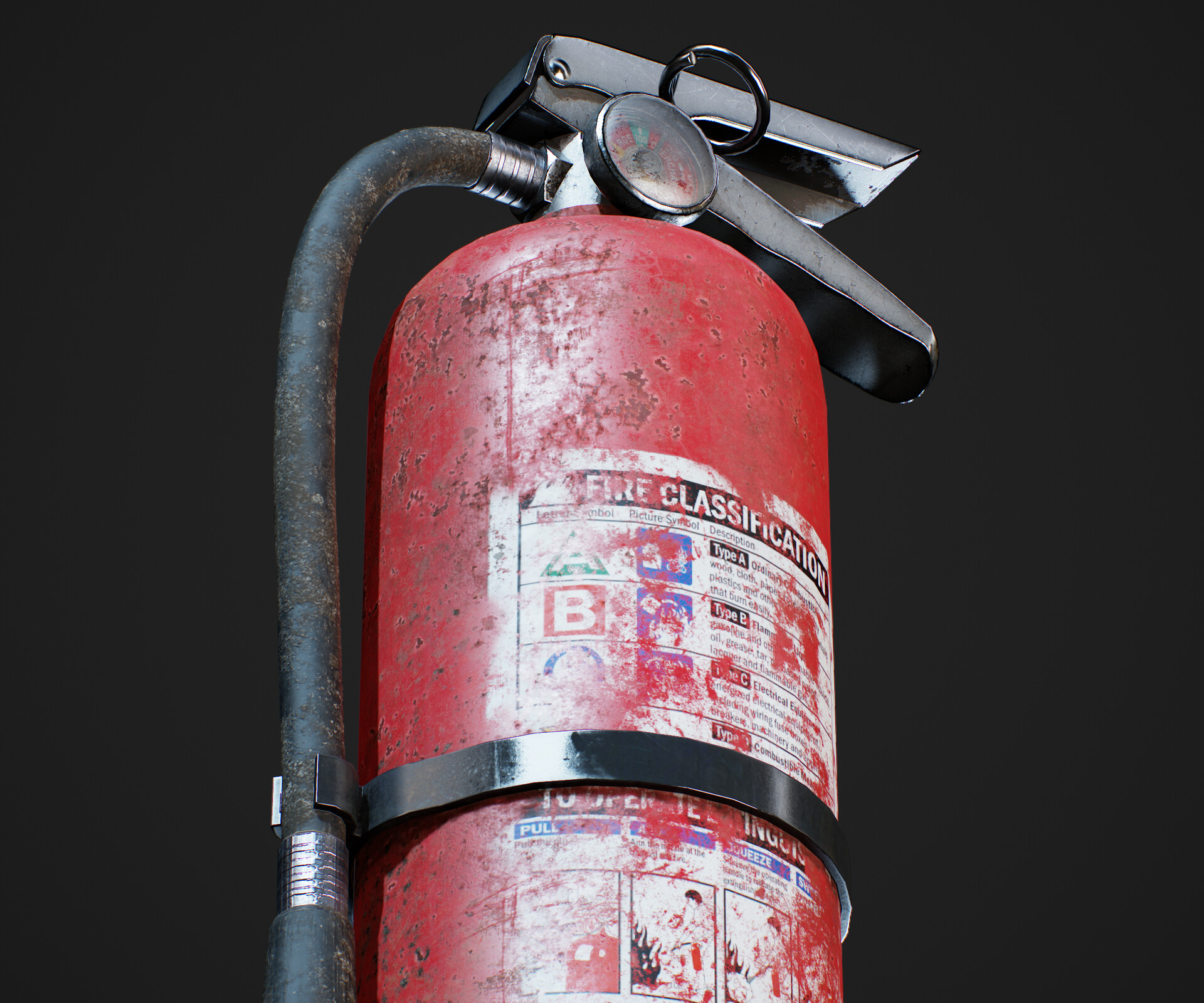 ArtStation - Old Fire Extinguisher (Game Ready)