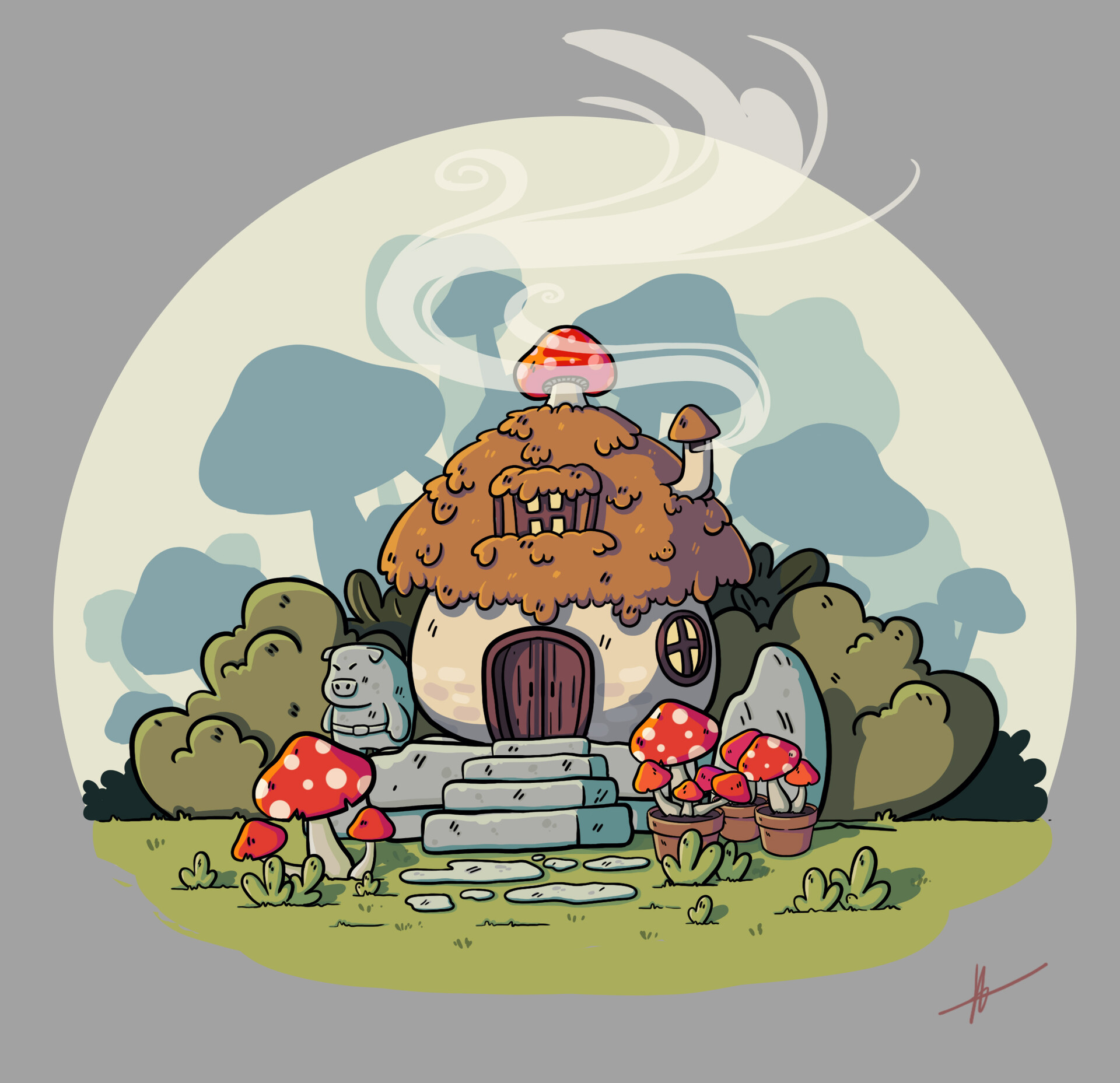 ArtStation - Mushroom house