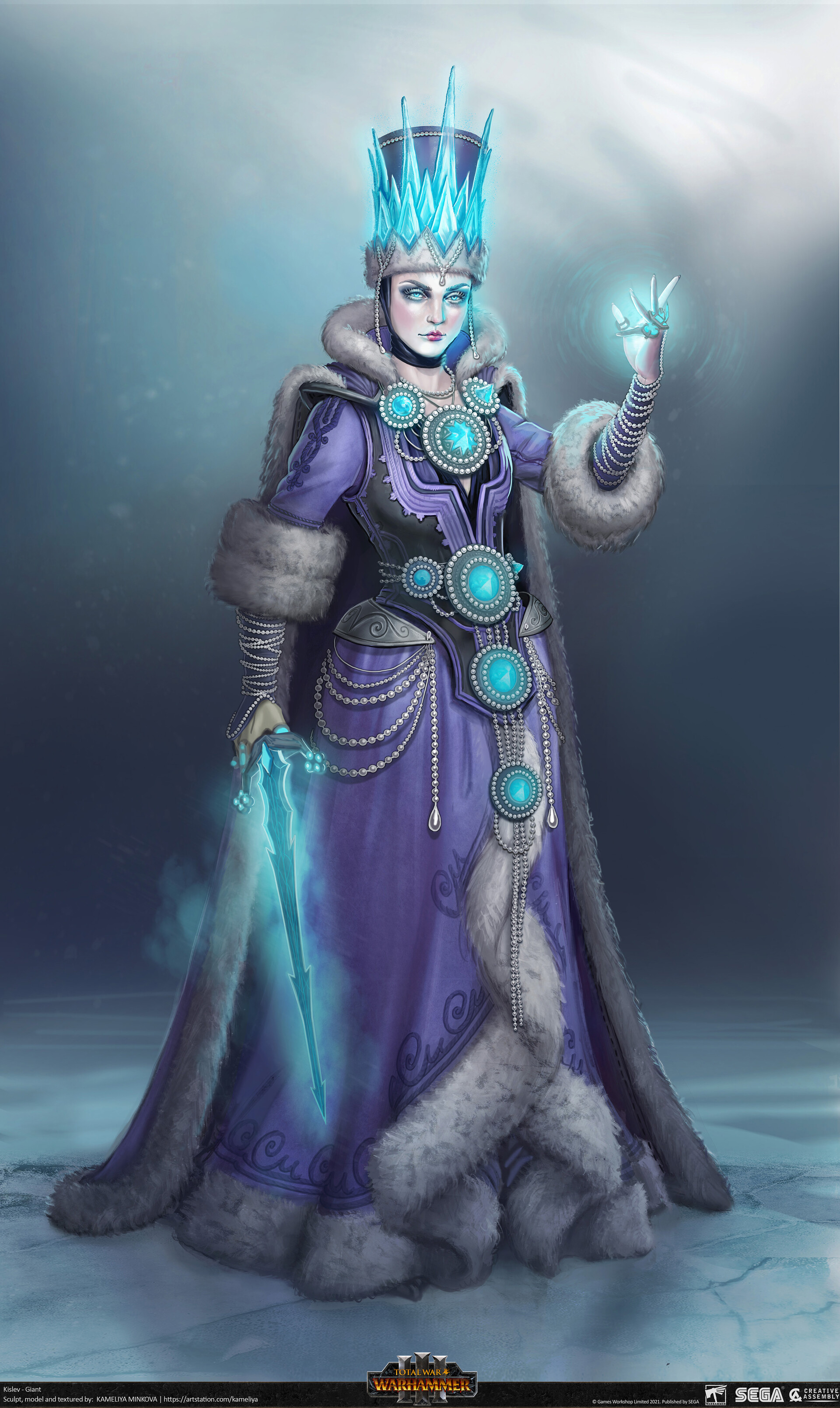 Kameliya Minkova - TW: WARHAMMER III - Tsarina Katarin production art