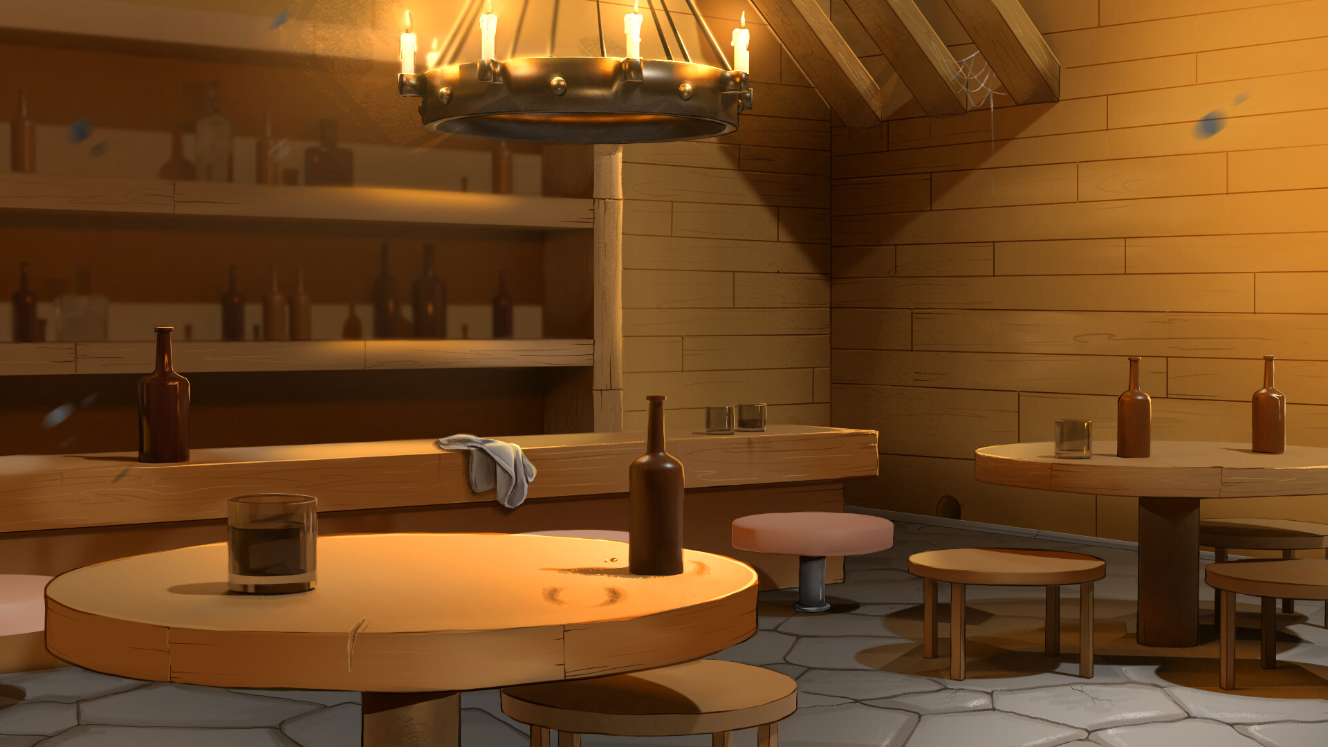 ArtStation - Tavern paintover