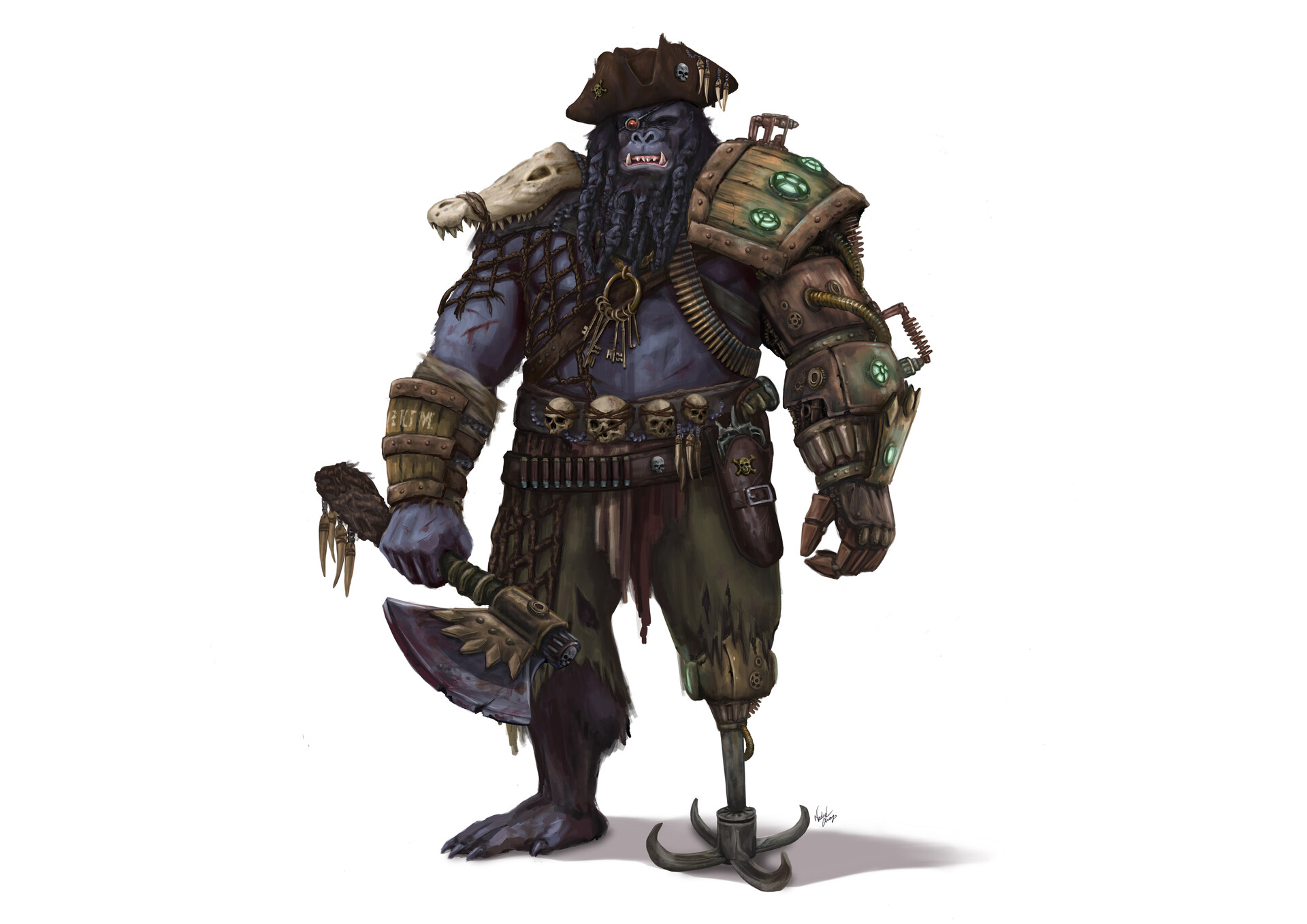 ArtStation - Monkey Quartermaster - Character Design