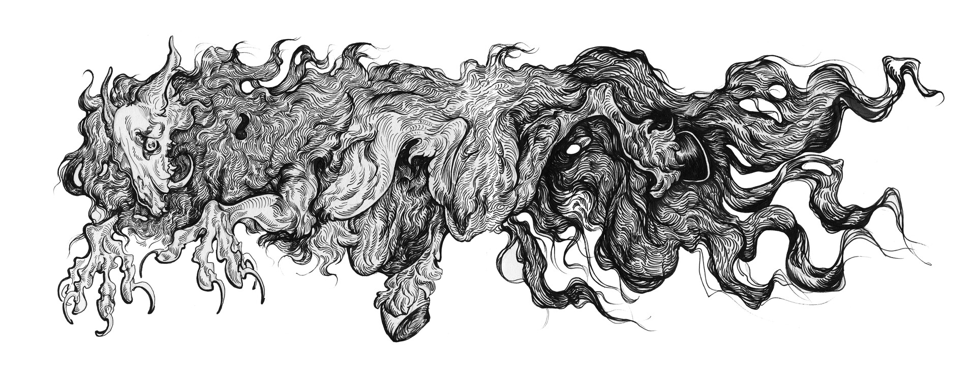 ArtStation - Nightmare creature