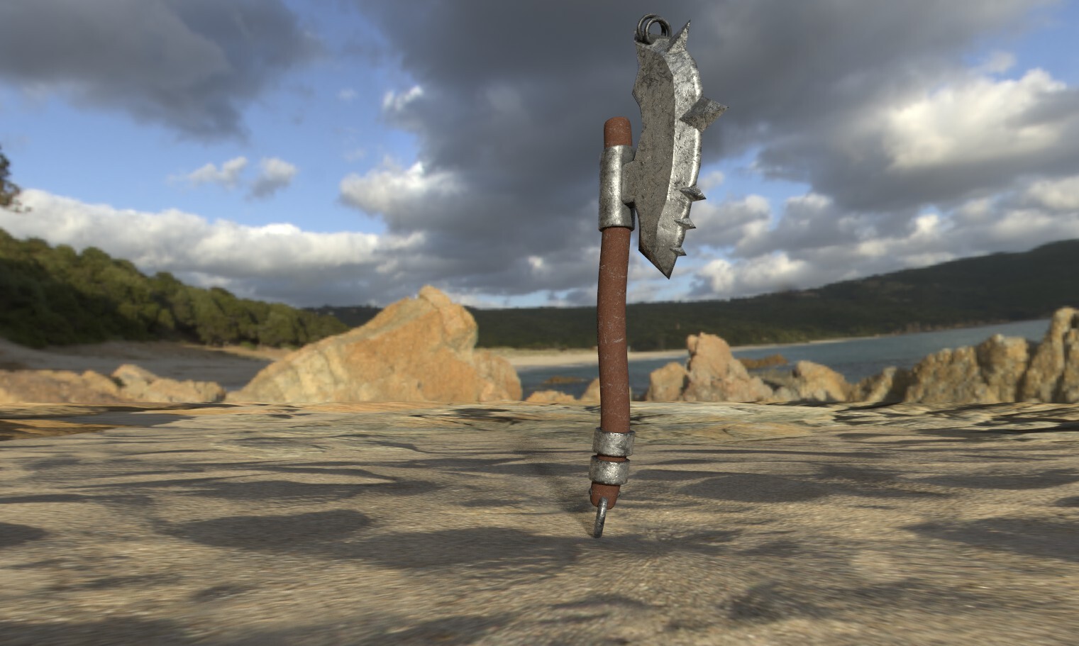 ArtStation - Axe 3d Model Texture