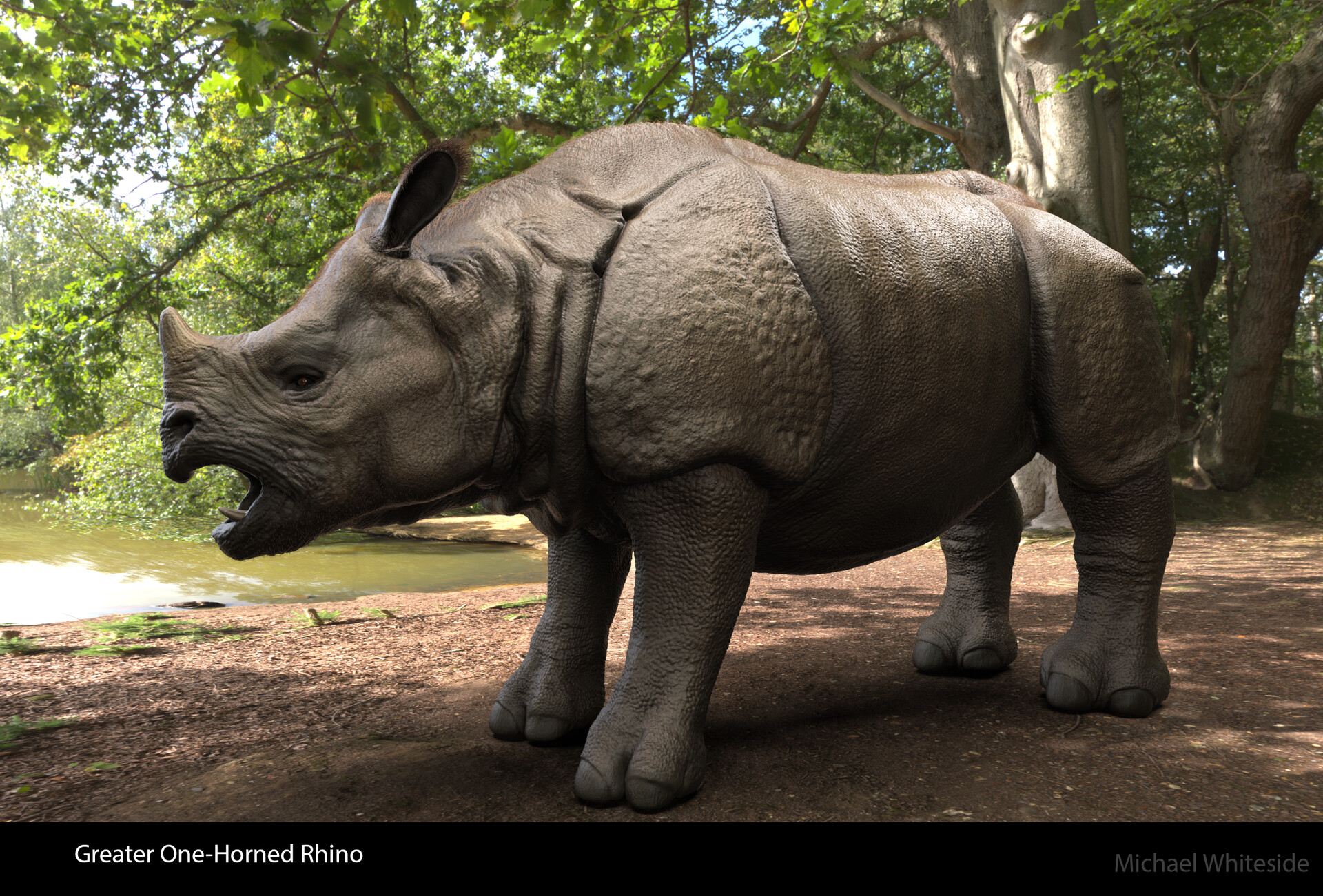 ArtStation - Greater One-Horned Rhino