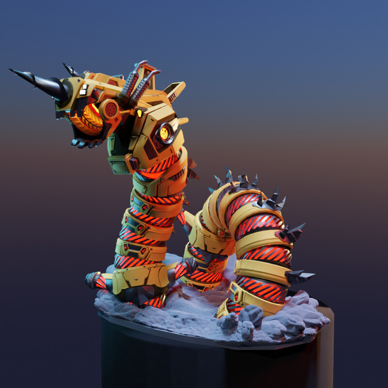 Sculpt Kid - Rob-Draws Earth Ripper Jormungandr