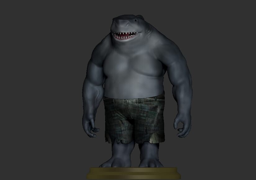 ArtStation - Nanaue (King Shark) - Suicide Squad