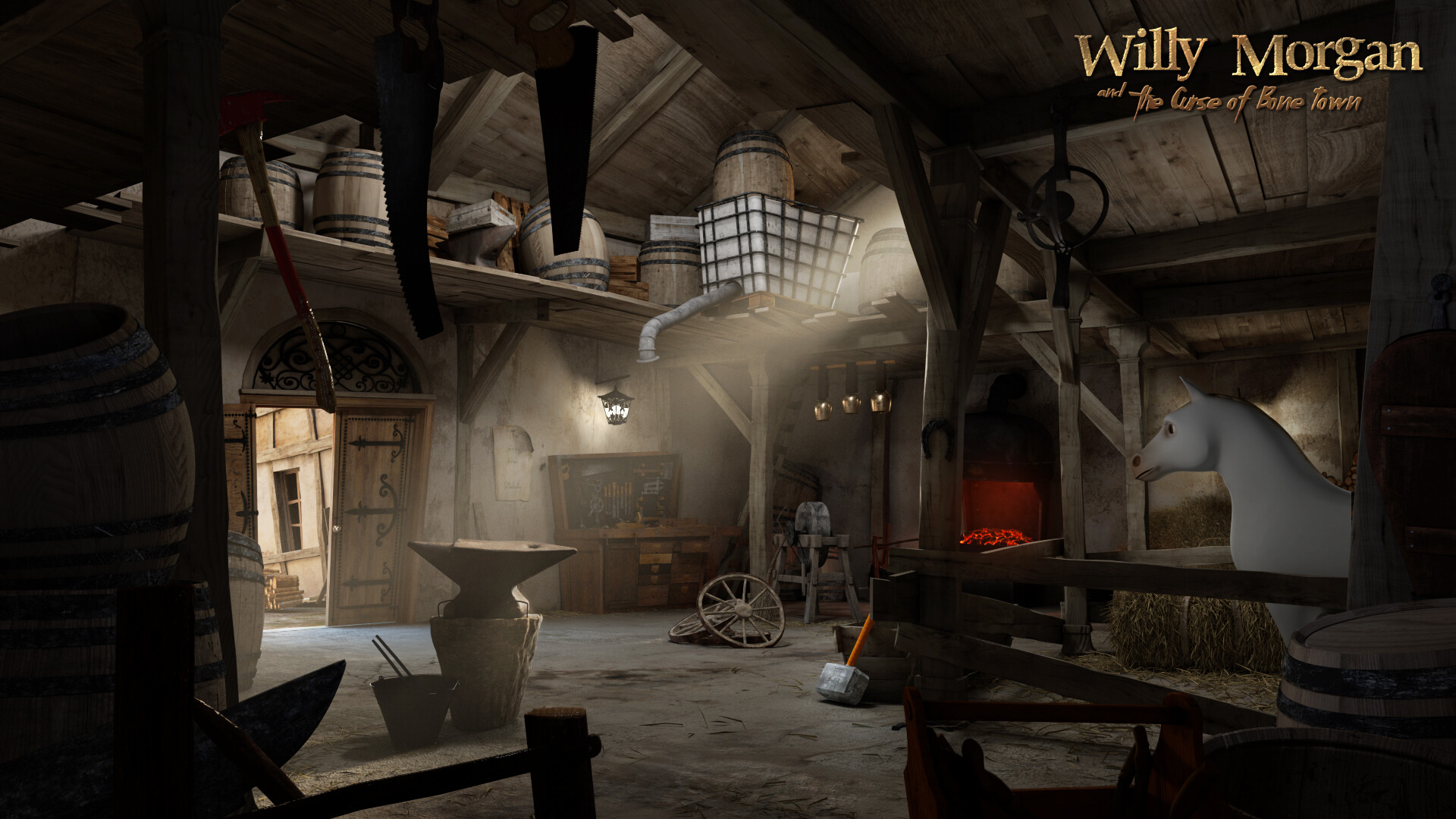 ArtStation - Willy Morgan: Bone Town blacksmith