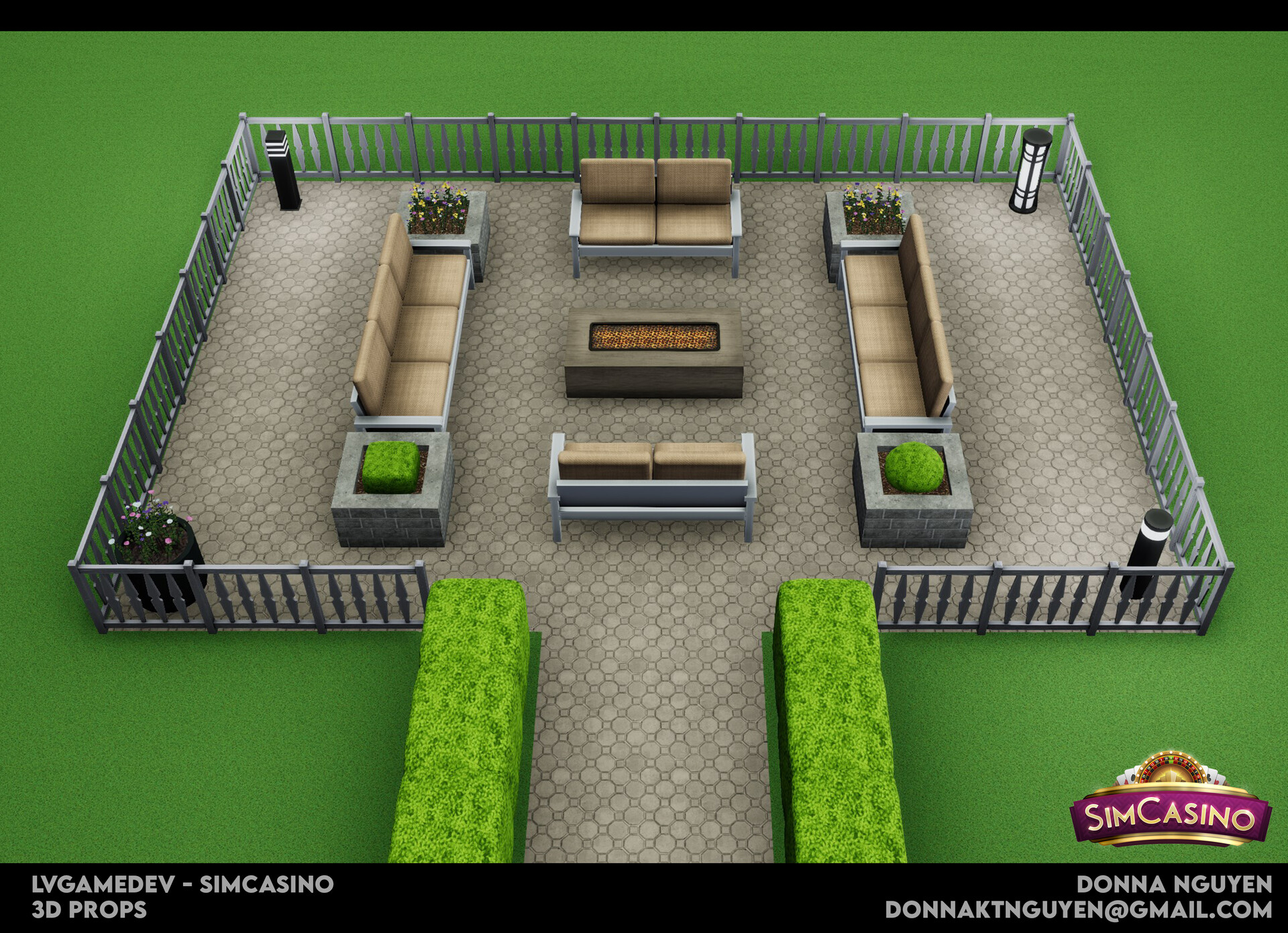 Donna Nguyen - SimCasino 3D Props