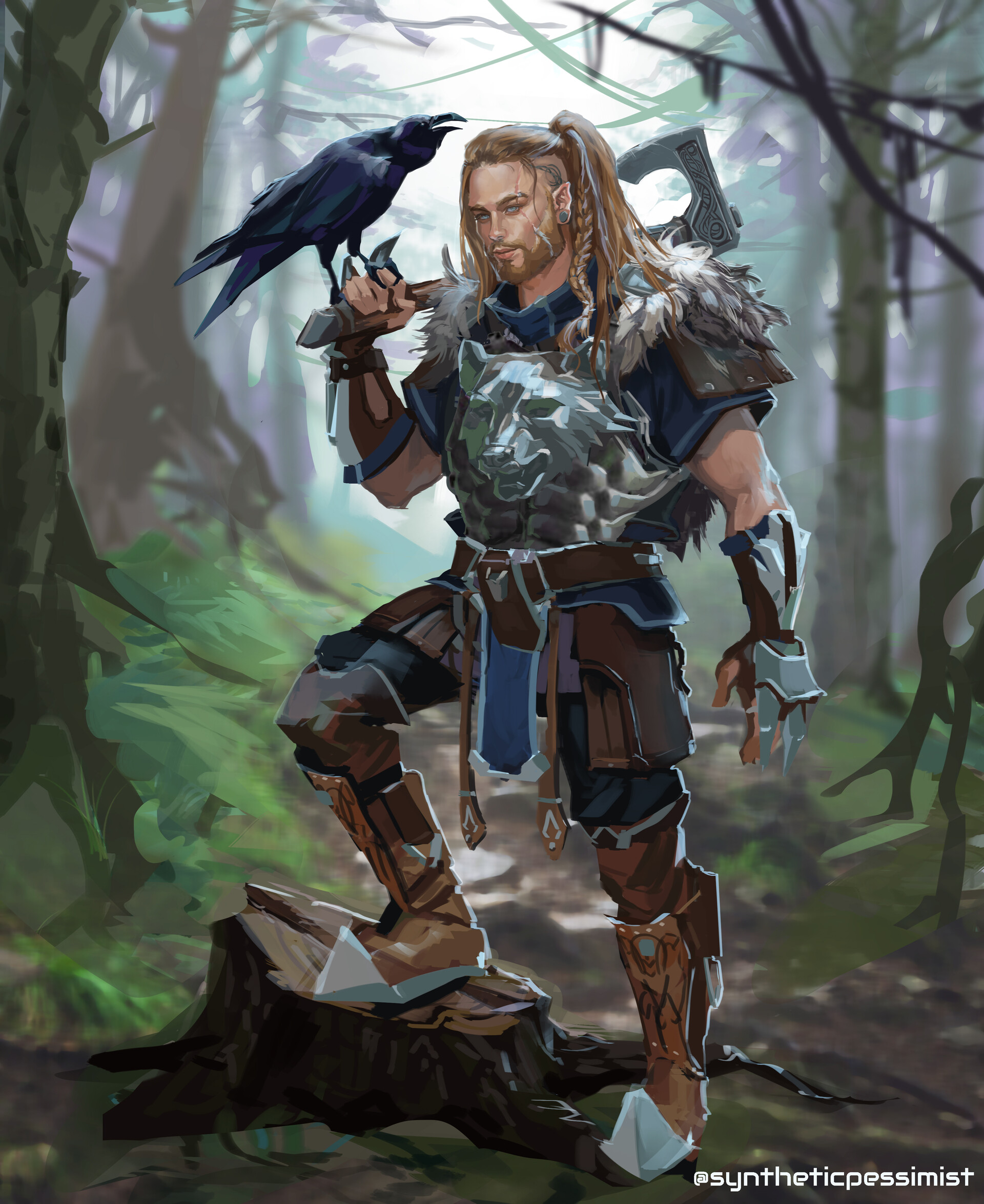 ArtStation - Odin Original DnD concept (Background & No Background)