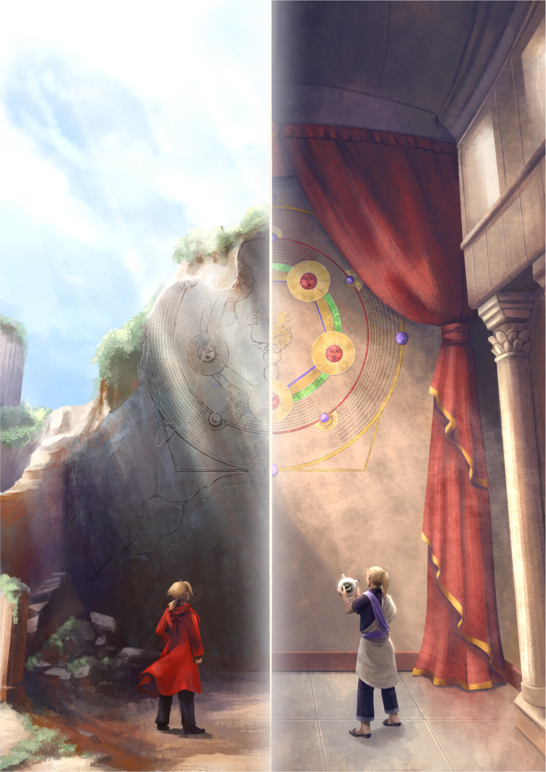 ArtStation - Fullmetal Alchemist fanart - Xerxes Past and Present