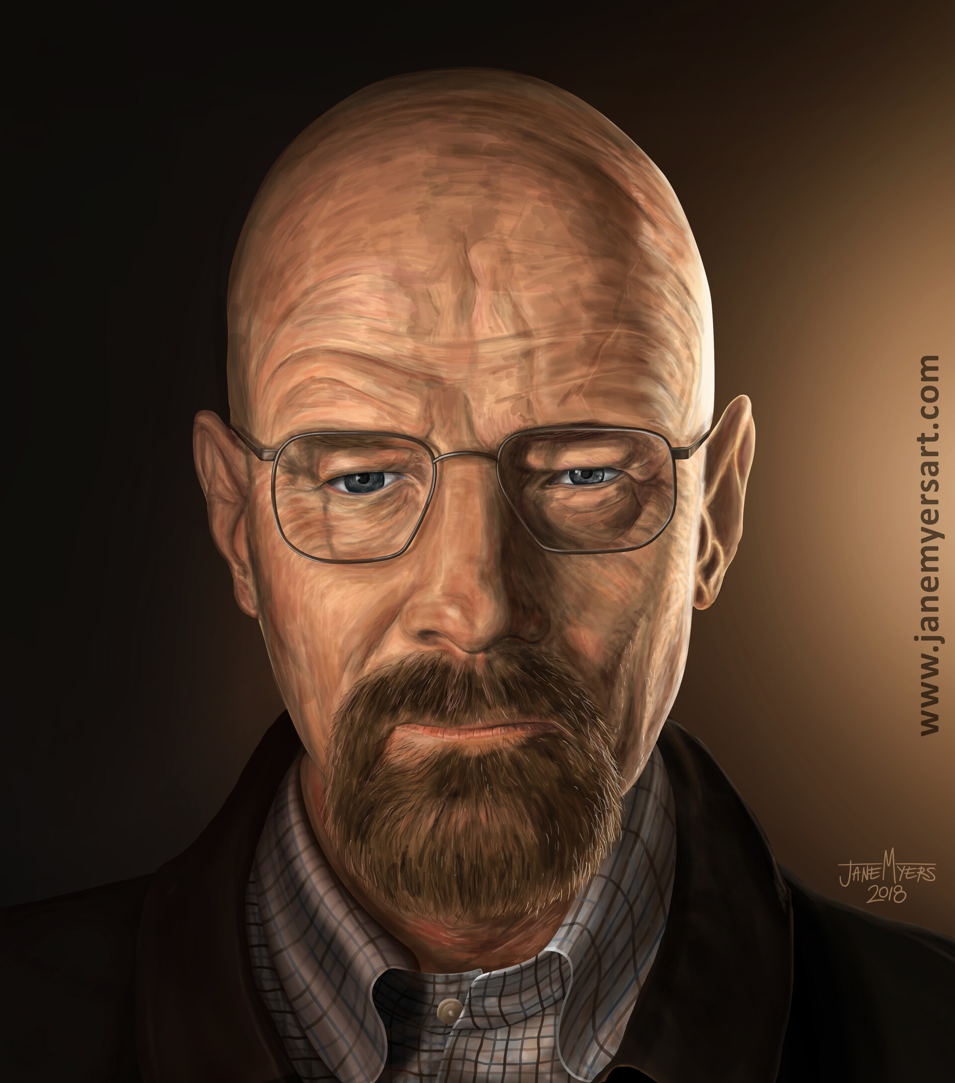 ArtStation - Walter White Portrait