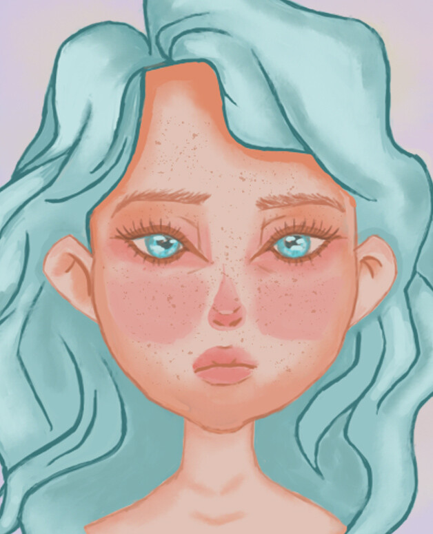ArtStation - Blush on the cheeks