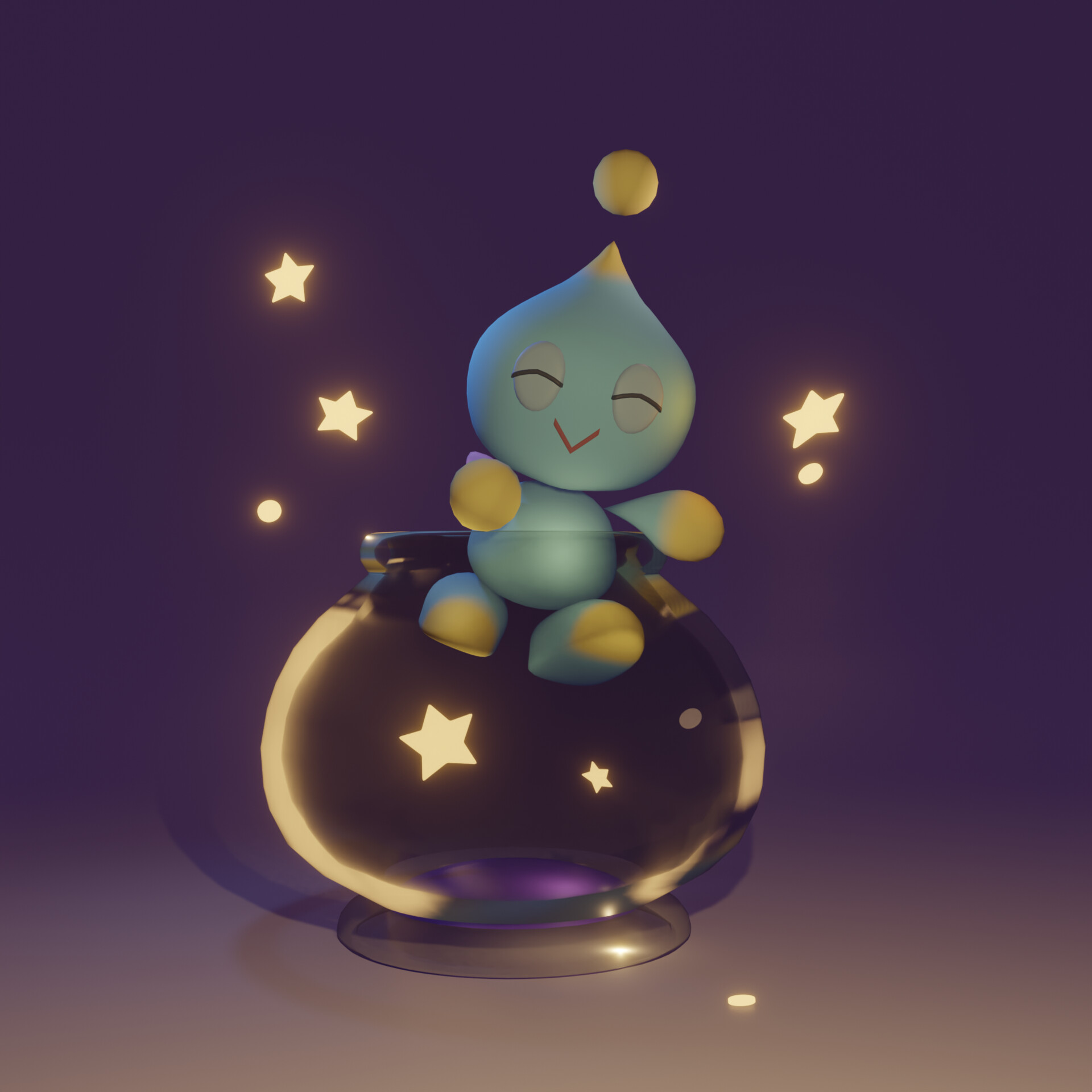 ArtStation - Evening little Chao