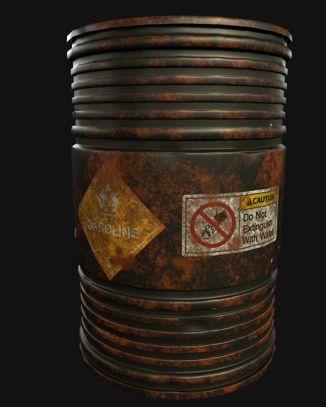 ArtStation - Old Oil Barrel