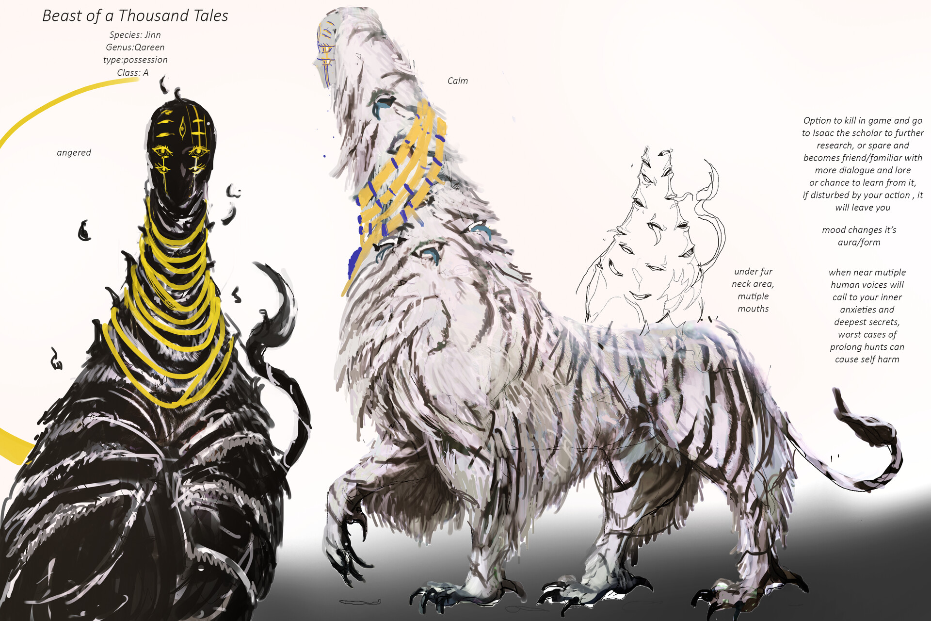 ArtStation - JINN HUNTER Beast of a Thousand Tales