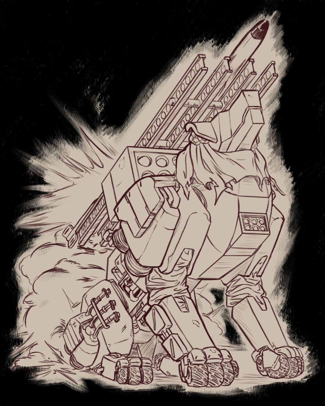 Edmund Filip Mesina - Werewolf Arms - Homebrew LancerRPG Mechs