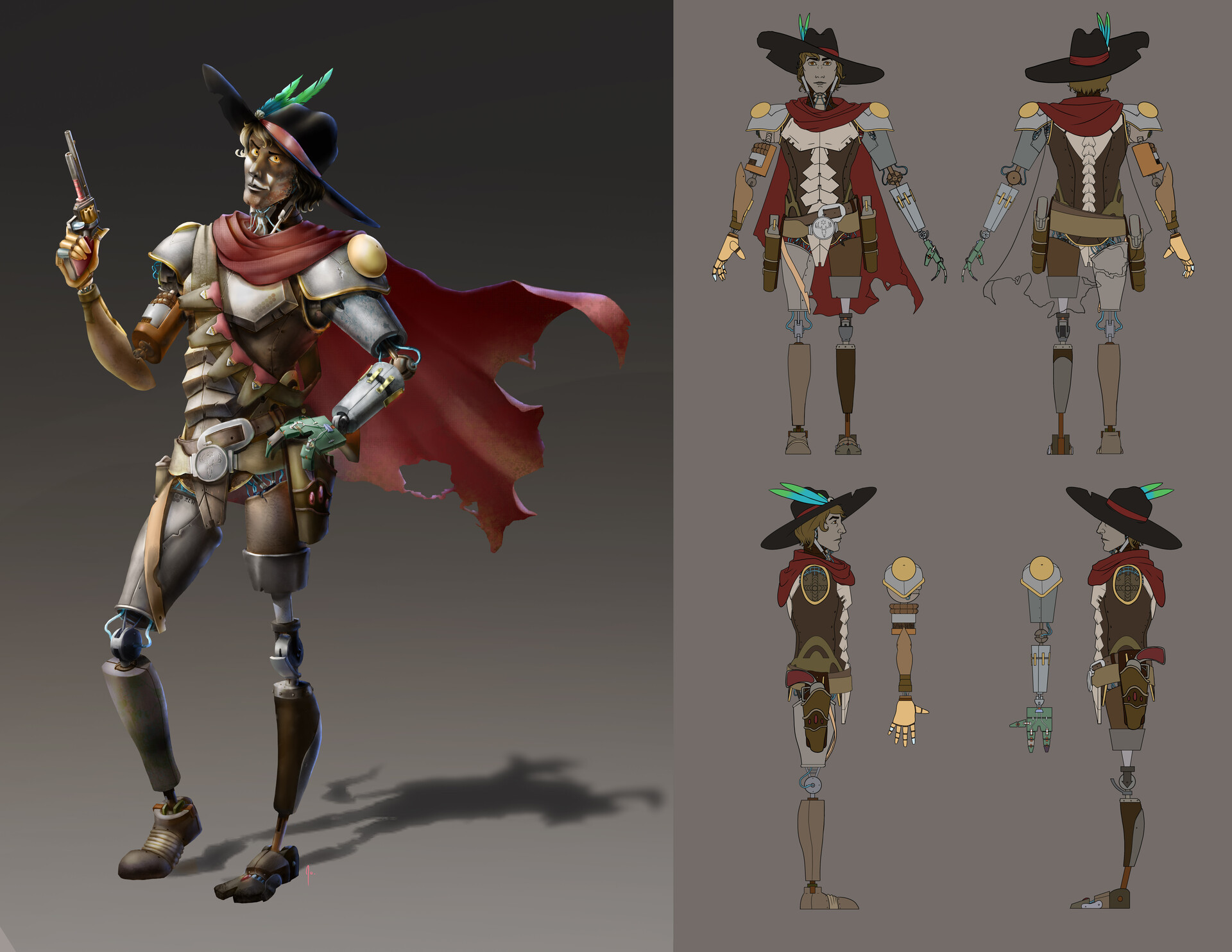 ArtStation - RCH the Android Cowboy