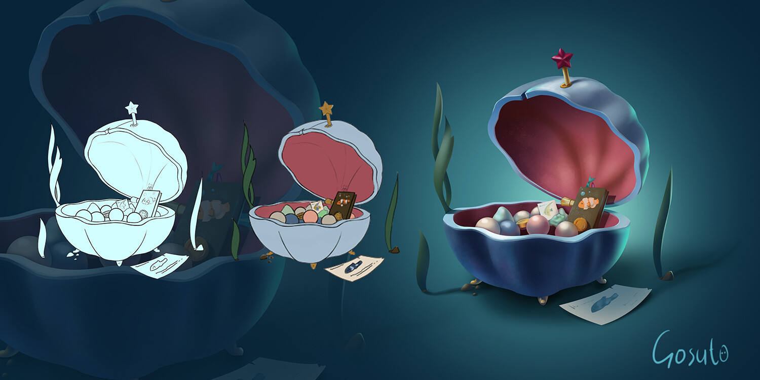 ArtStation - The mermaid's chest