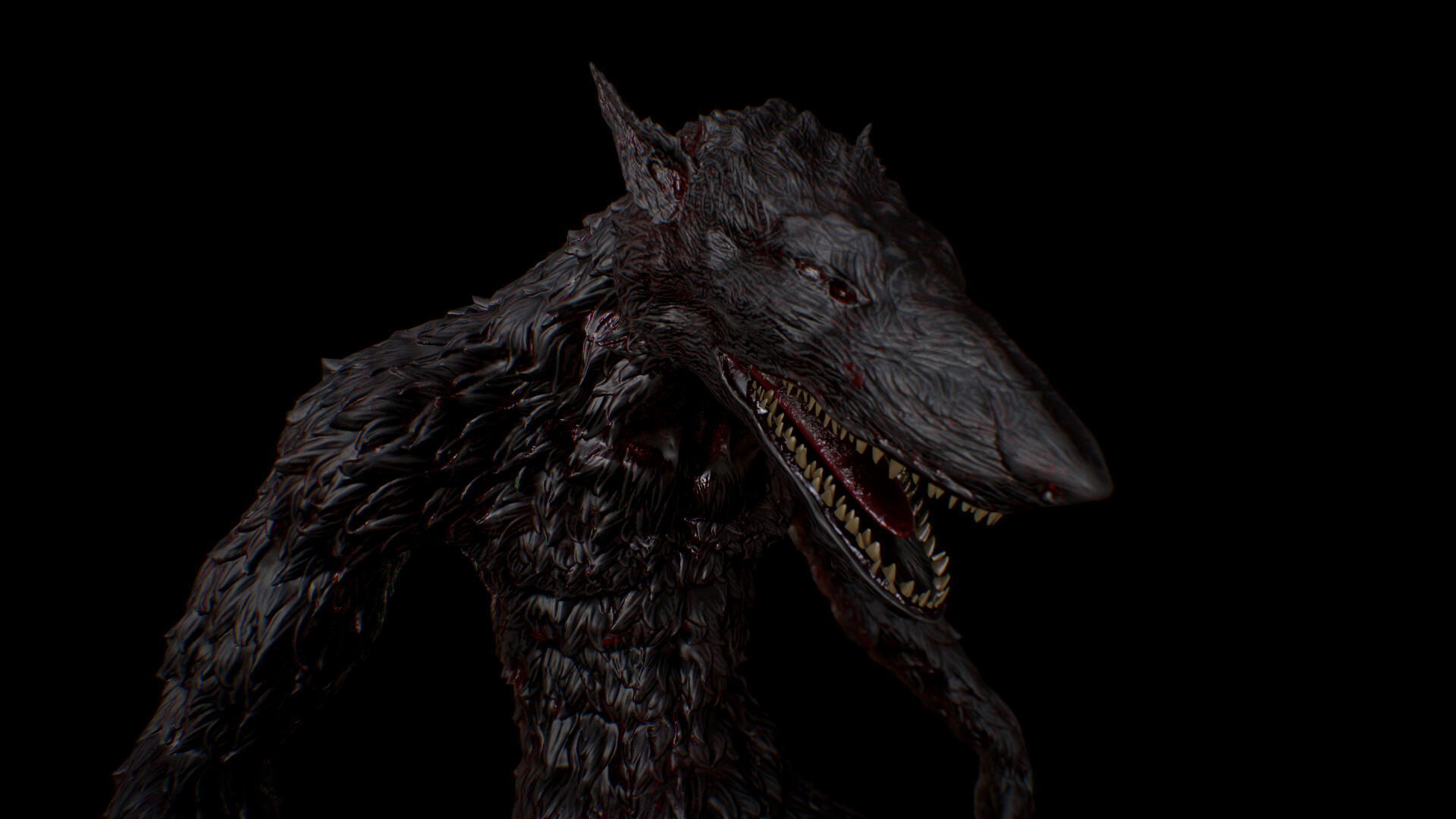 ArtStation - Beast of Darkness WIP