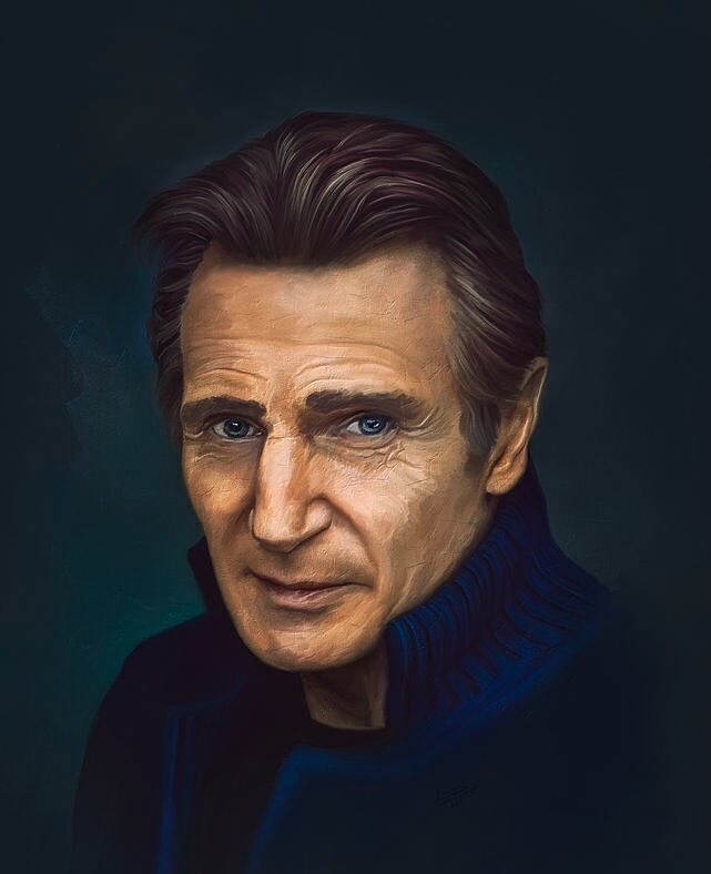 ArtStation - This is a portrait of William John Neeson