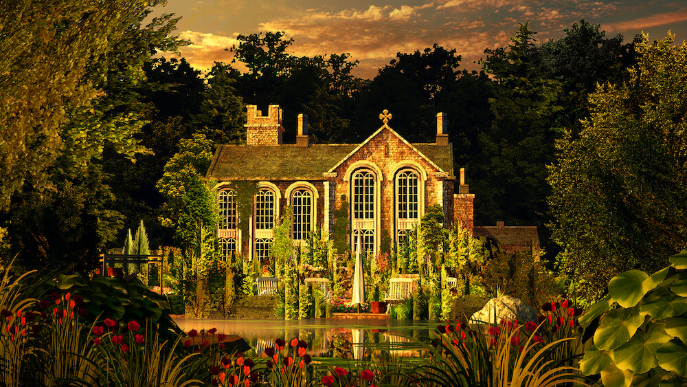 ArtStation - Gresgarth hall gardens