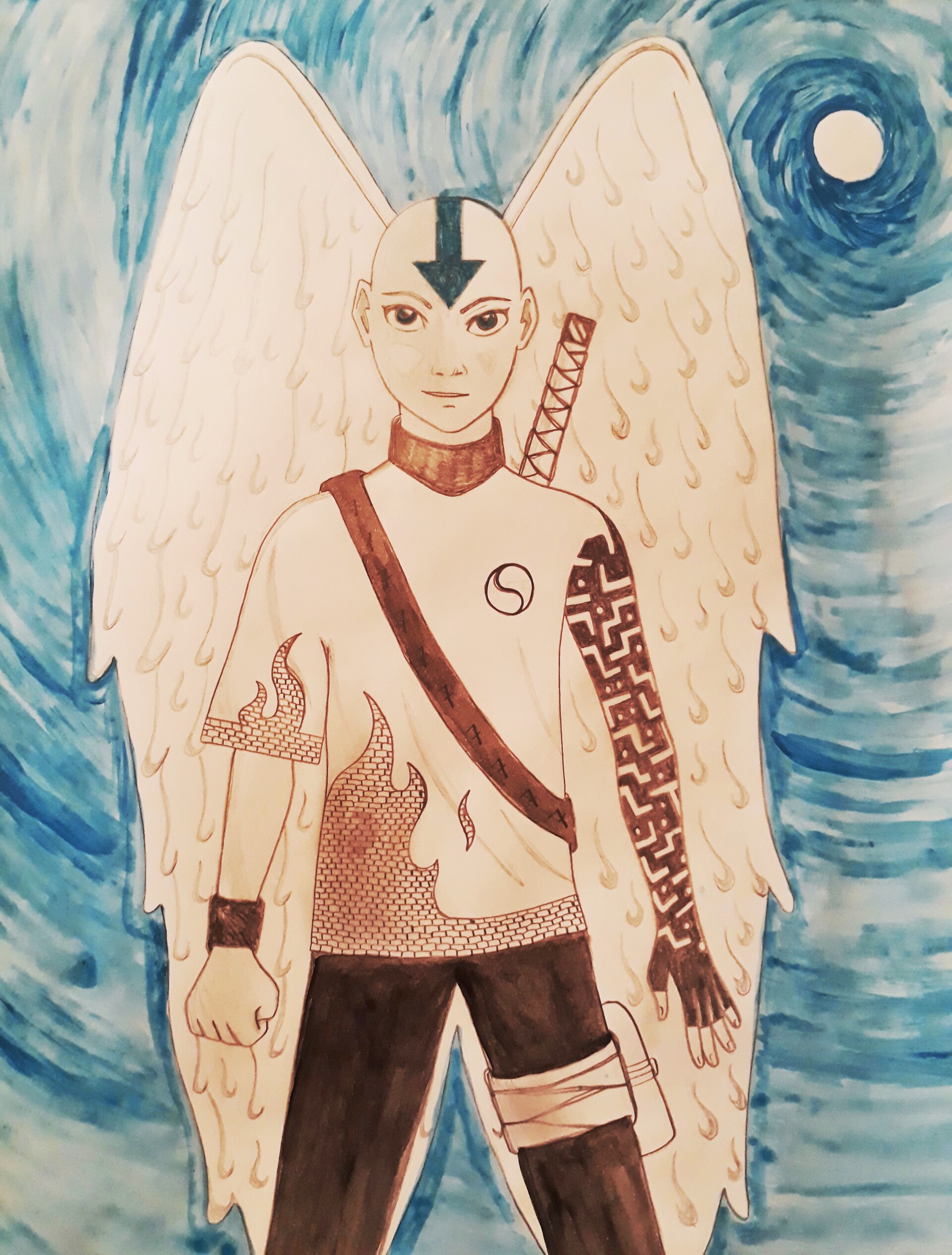 ArtStation - Cyborg Angel Avatar Aang