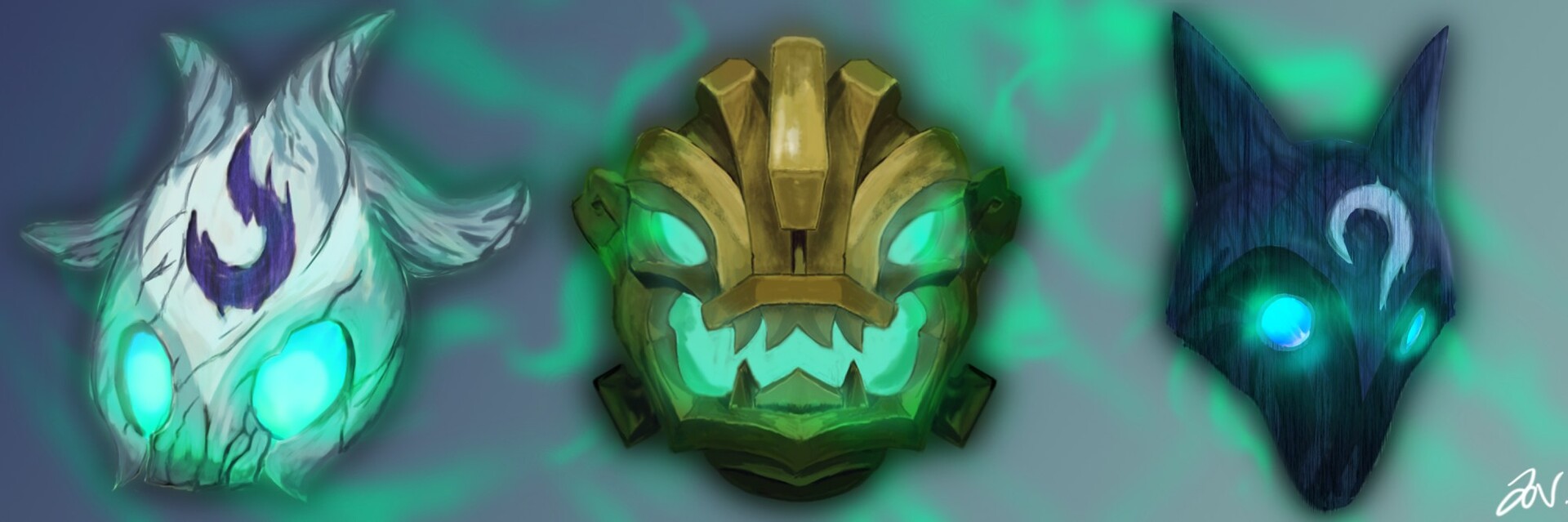 ArtStation - Kindred Mask & Illaoi Relic