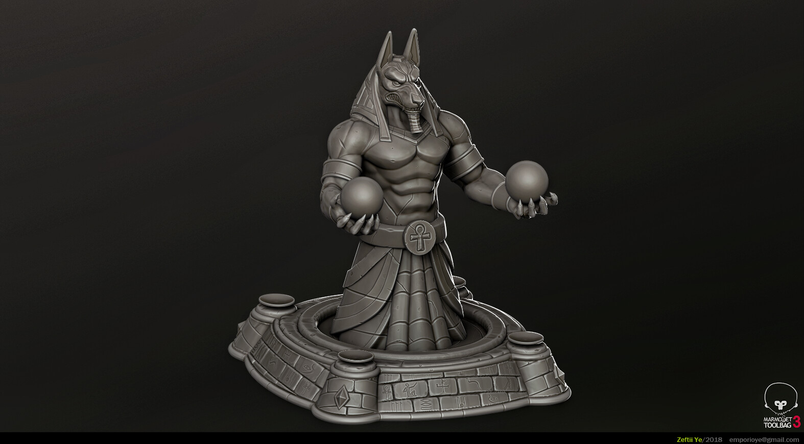 ArtStation - Anubis core-Heroes of the Storm Fan art