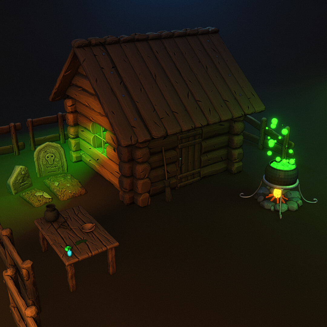 ArtStation - Stylized Witch House