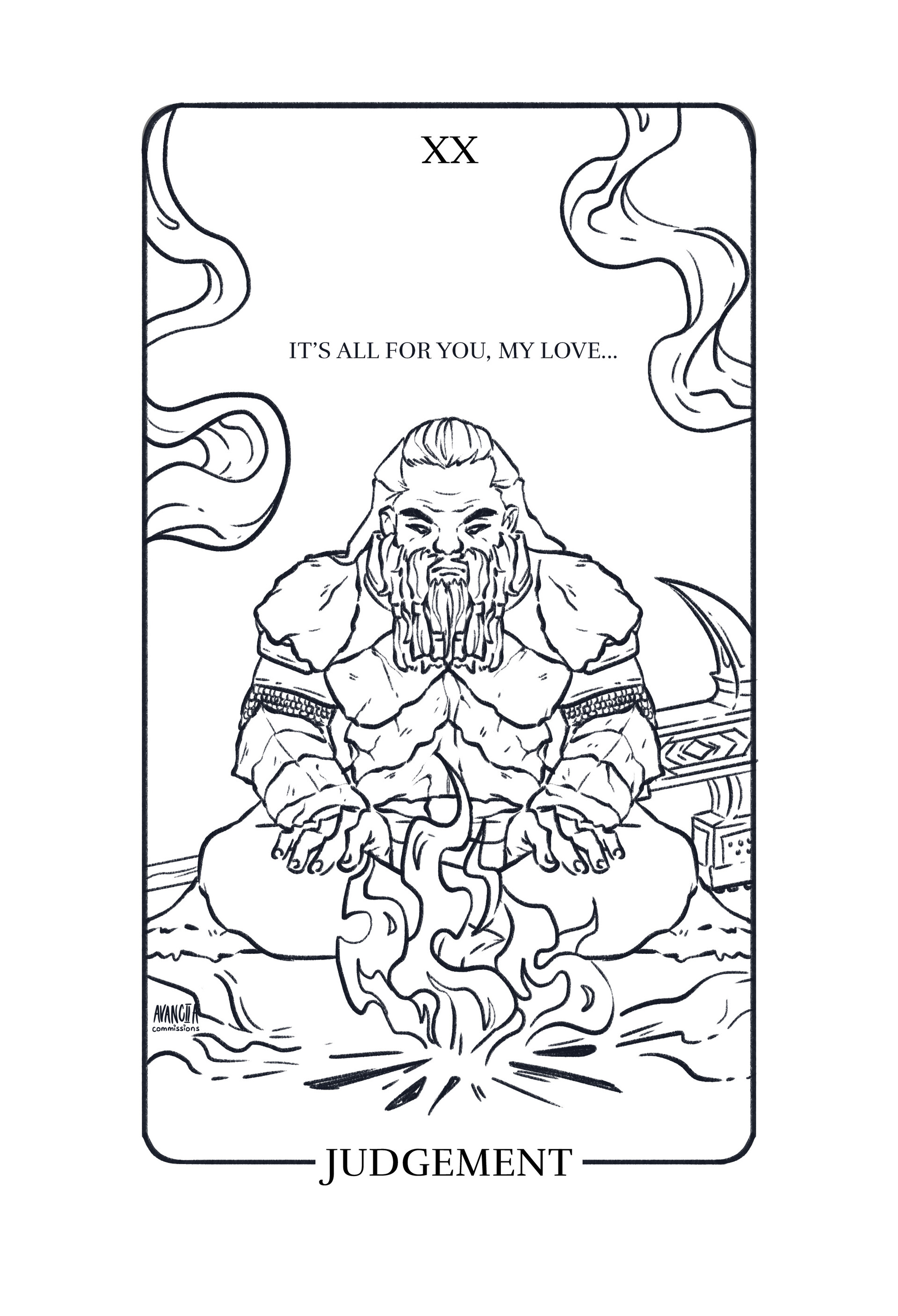 ArtStation - DnD Tarot Card: Cedric