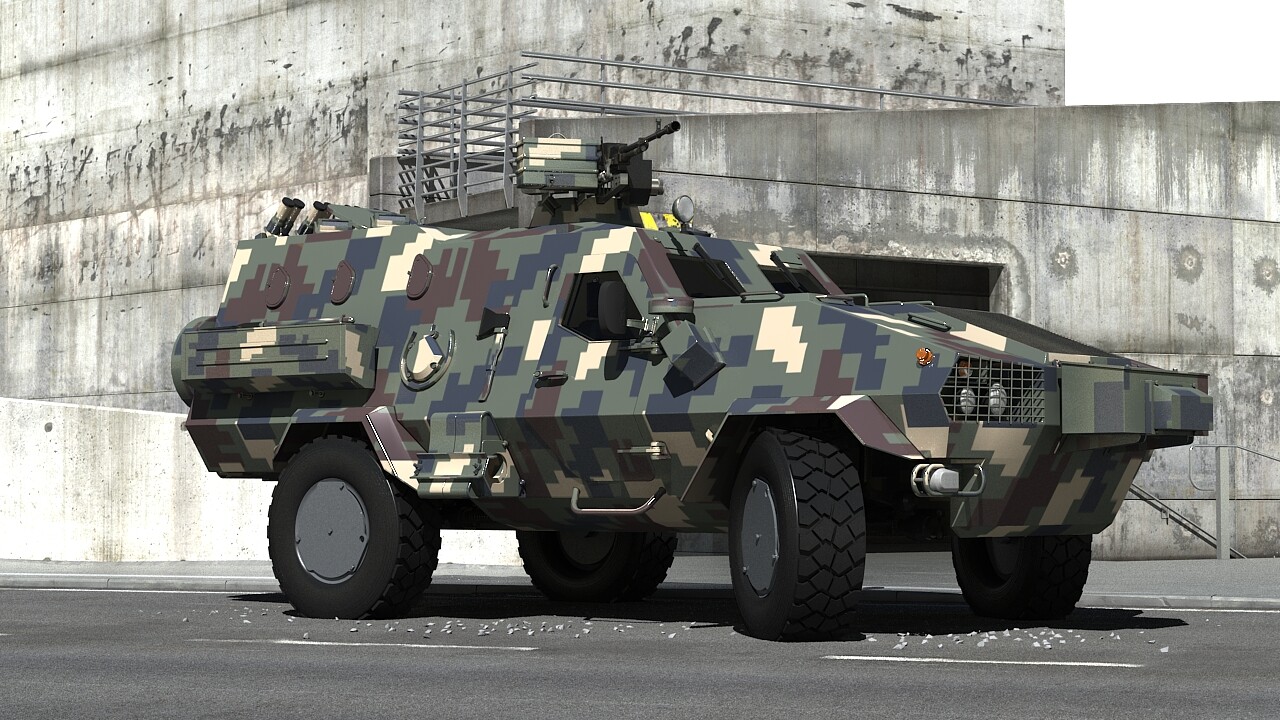 ArtStation - Dozor B military vehicle