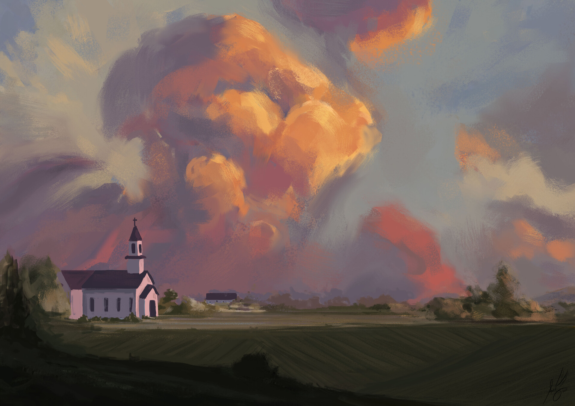 ArtStation - November rain study artwork