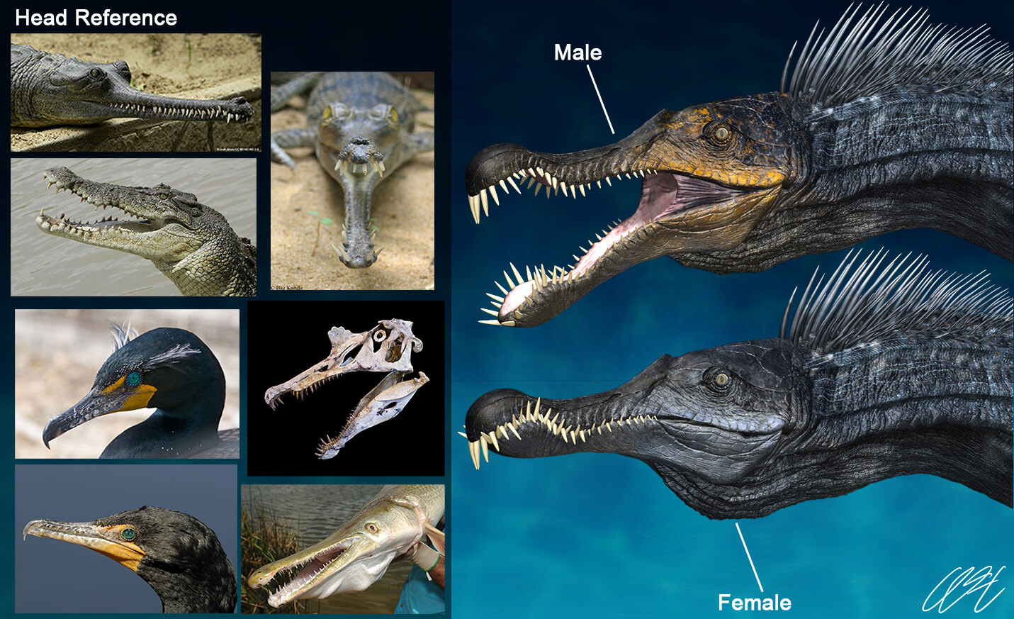 ArtStation - Sea Spinosaurus design