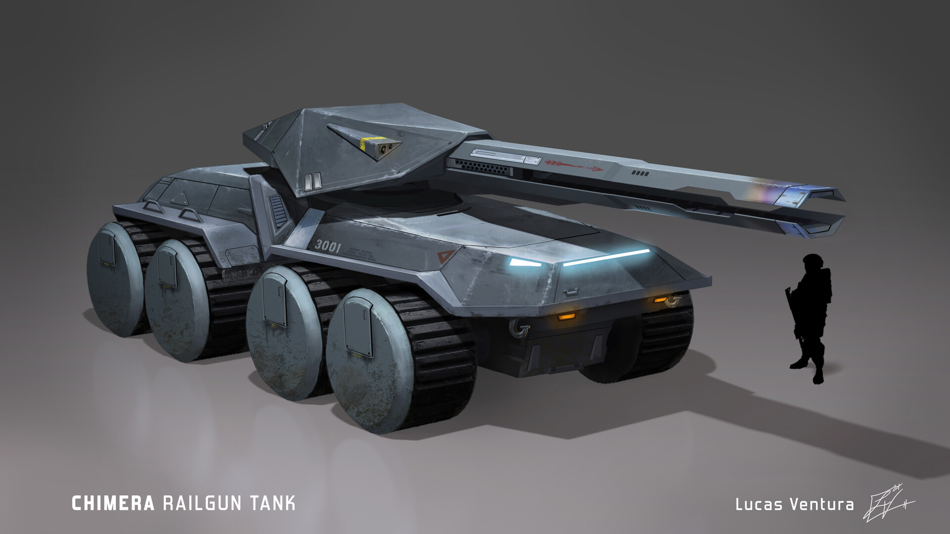 ArtStation - Chimera Railgun Tank