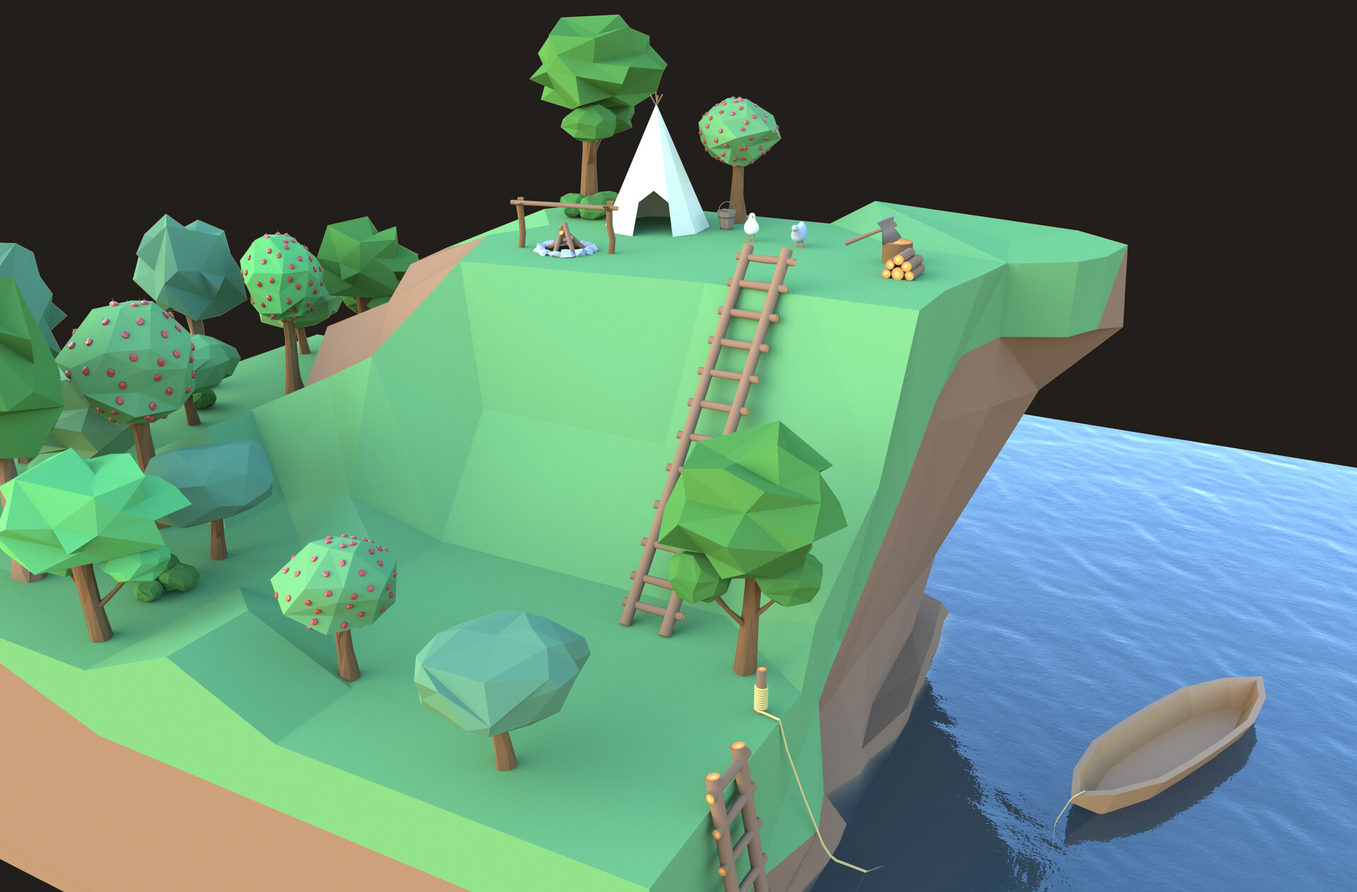 ArtStation - Lowpoly world