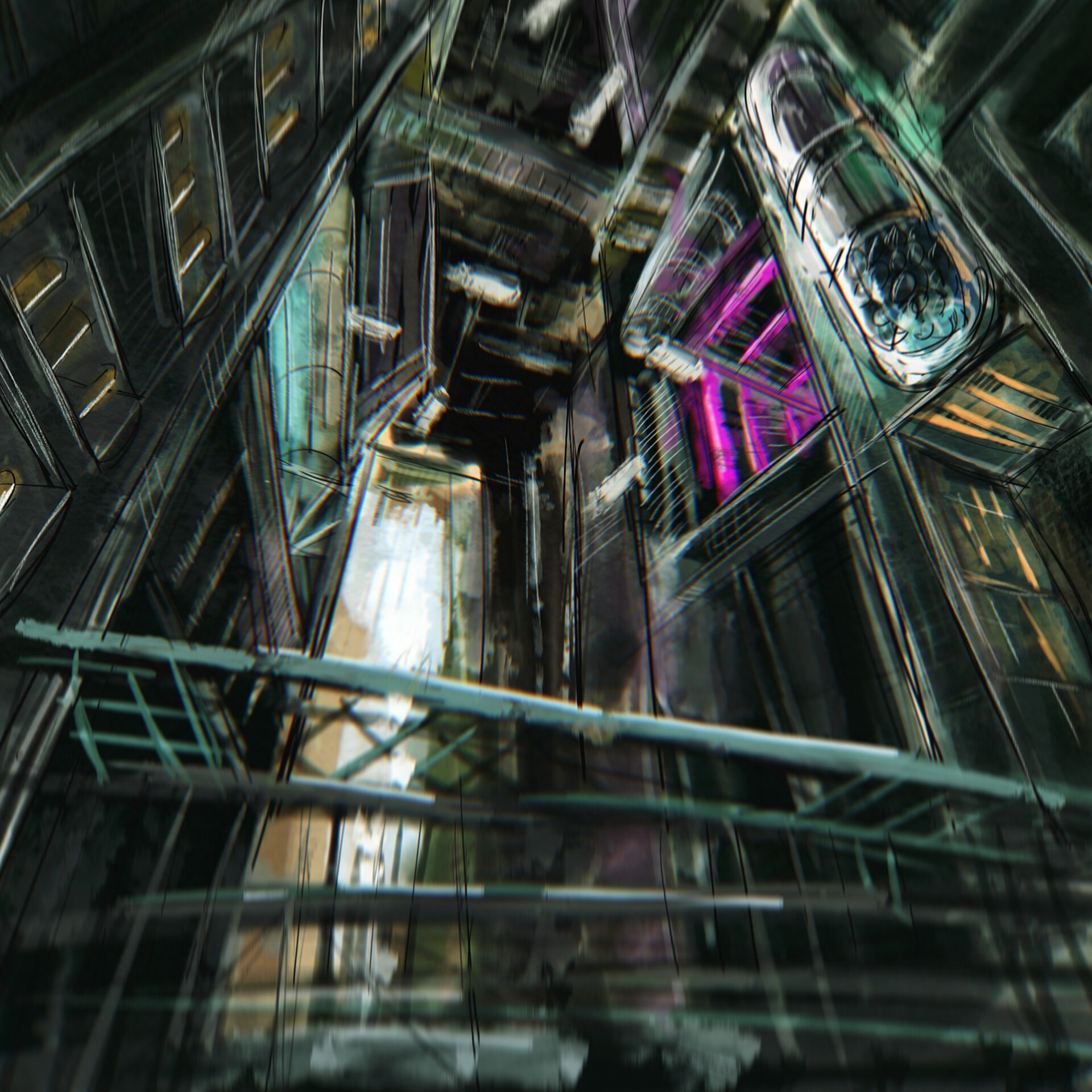 ArtStation - Down City - Concept